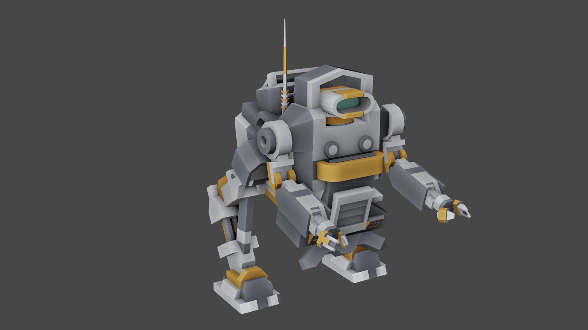 3D model Mech Scout VR / AR / low-poly | CGTrader