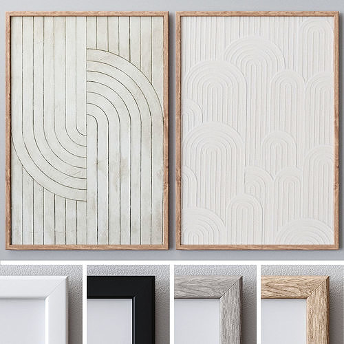 Photo Frames Set 185 3D model | CGTrader