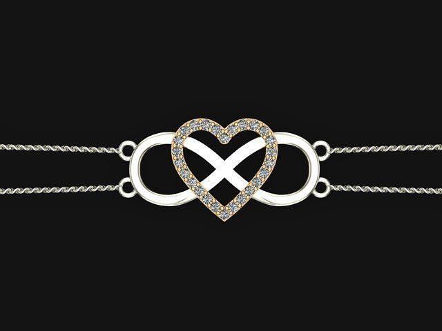 INFINITY HEART 3D model 3D printable | CGTrader