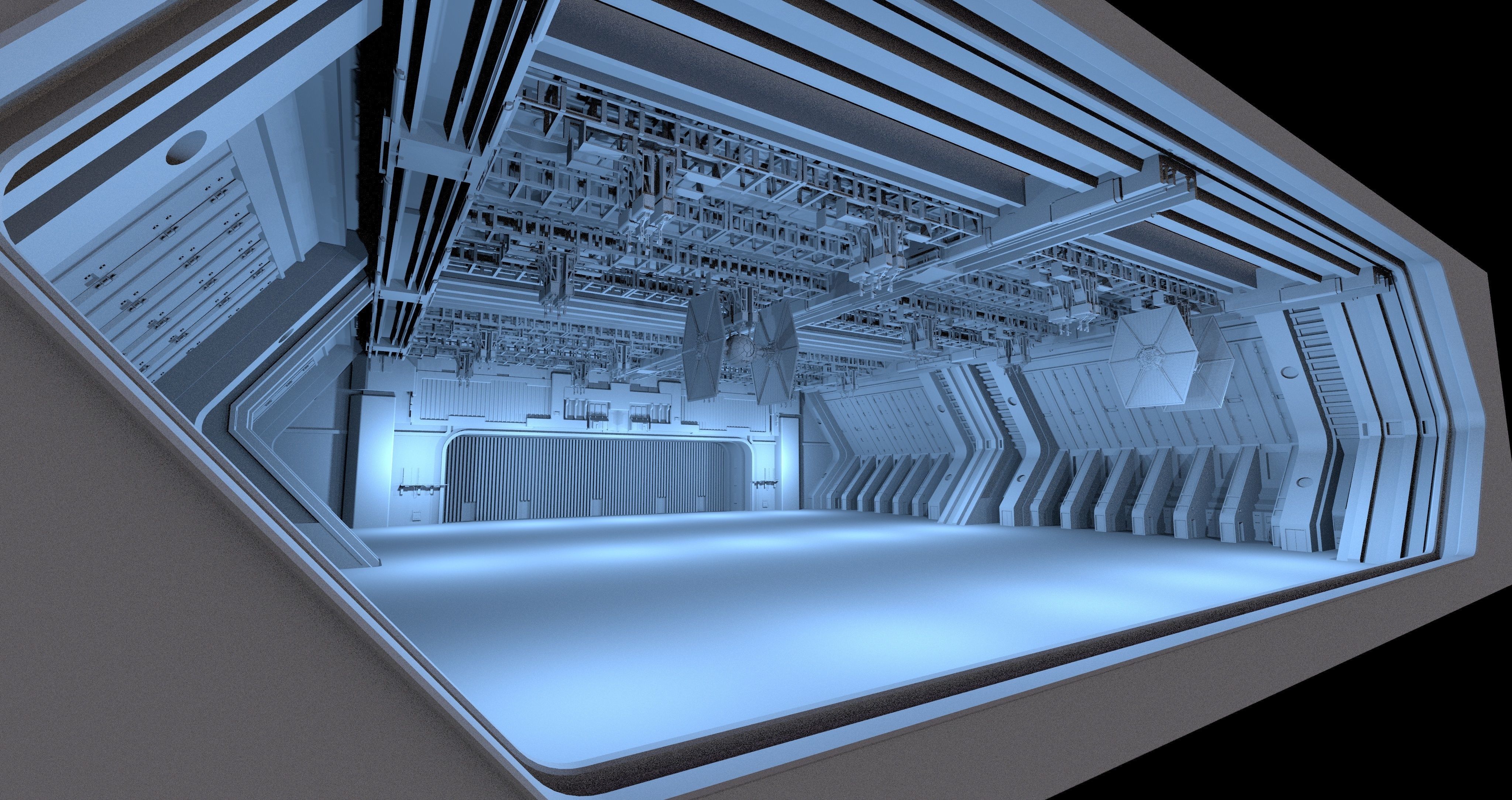 Star Wars Destroyer Hangar free 3D model | CGTrader