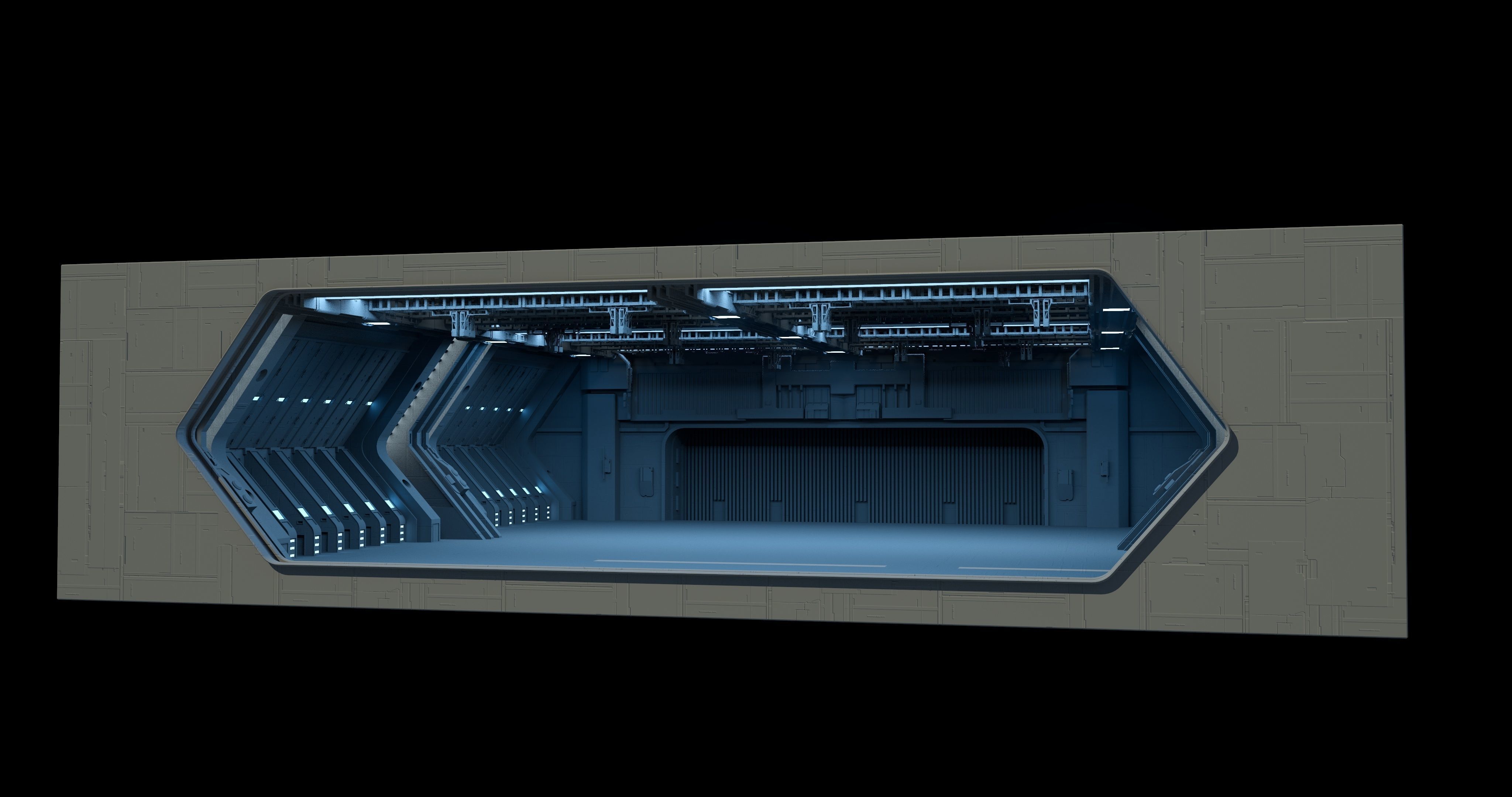 Star Wars Destroyer Hangar free 3D model | CGTrader
