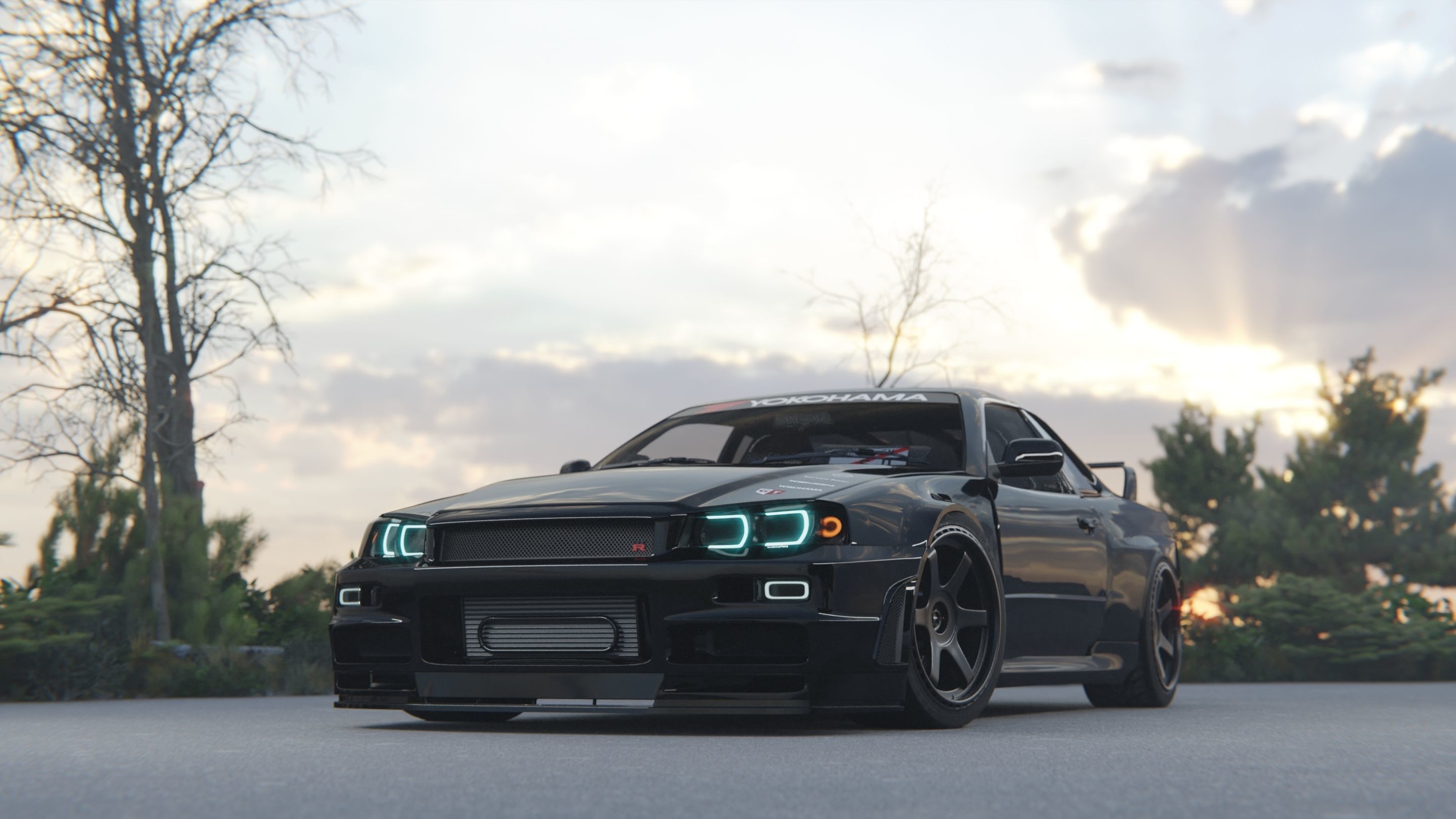 Nissan R34 Skyline Skyline twin Turbo 3D model | CGTrader