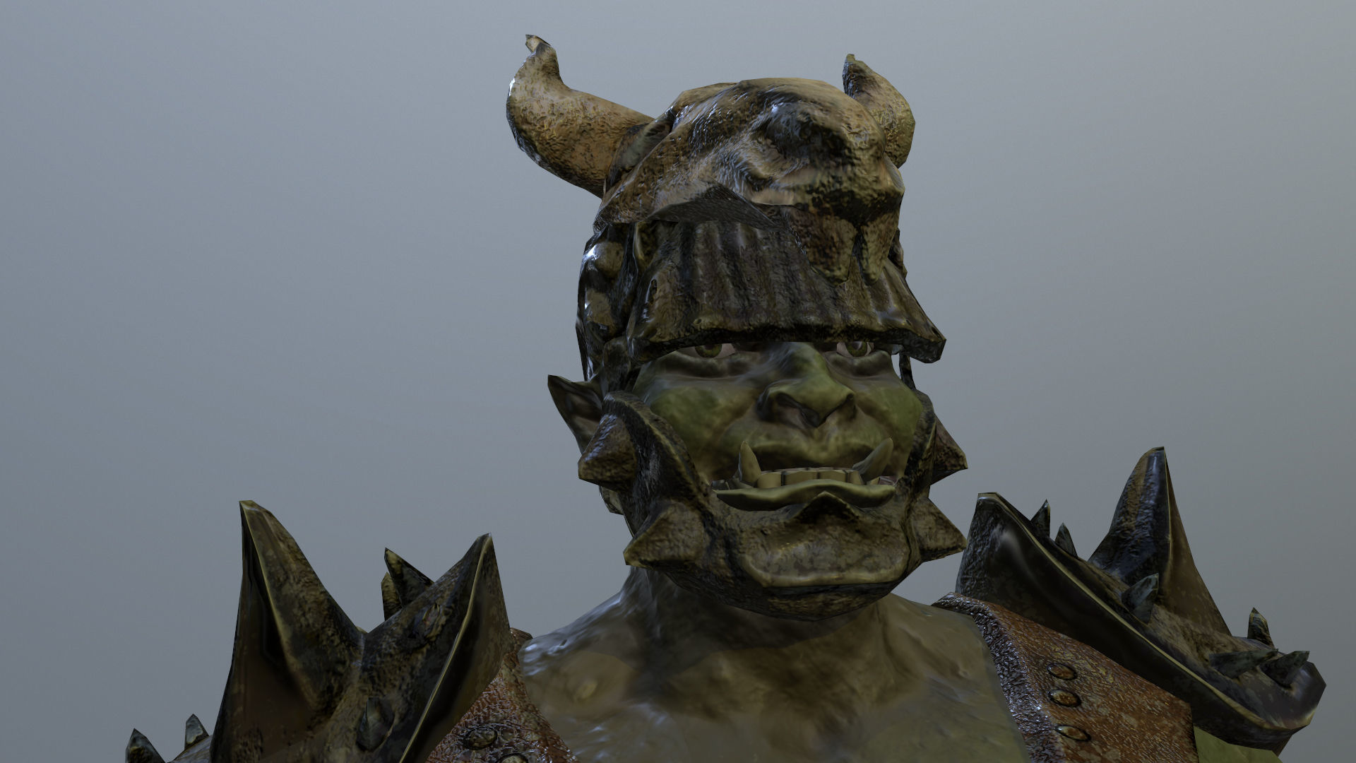 3D model Orc Fat Warrior VR / AR / low-poly rigged animated | CGTrader