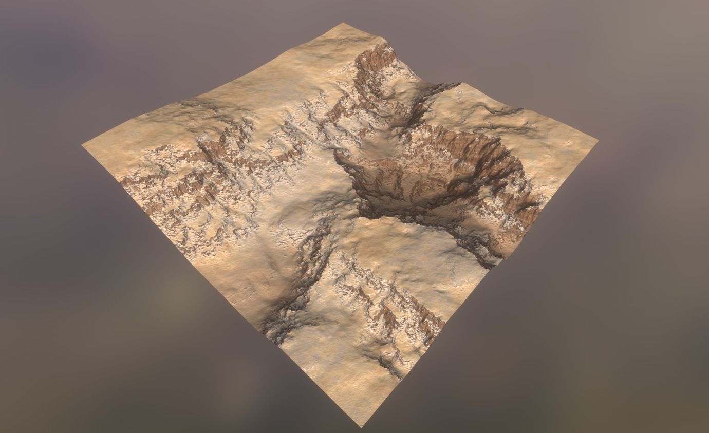3D model Desert Biome 1 VR / AR / low-poly | CGTrader