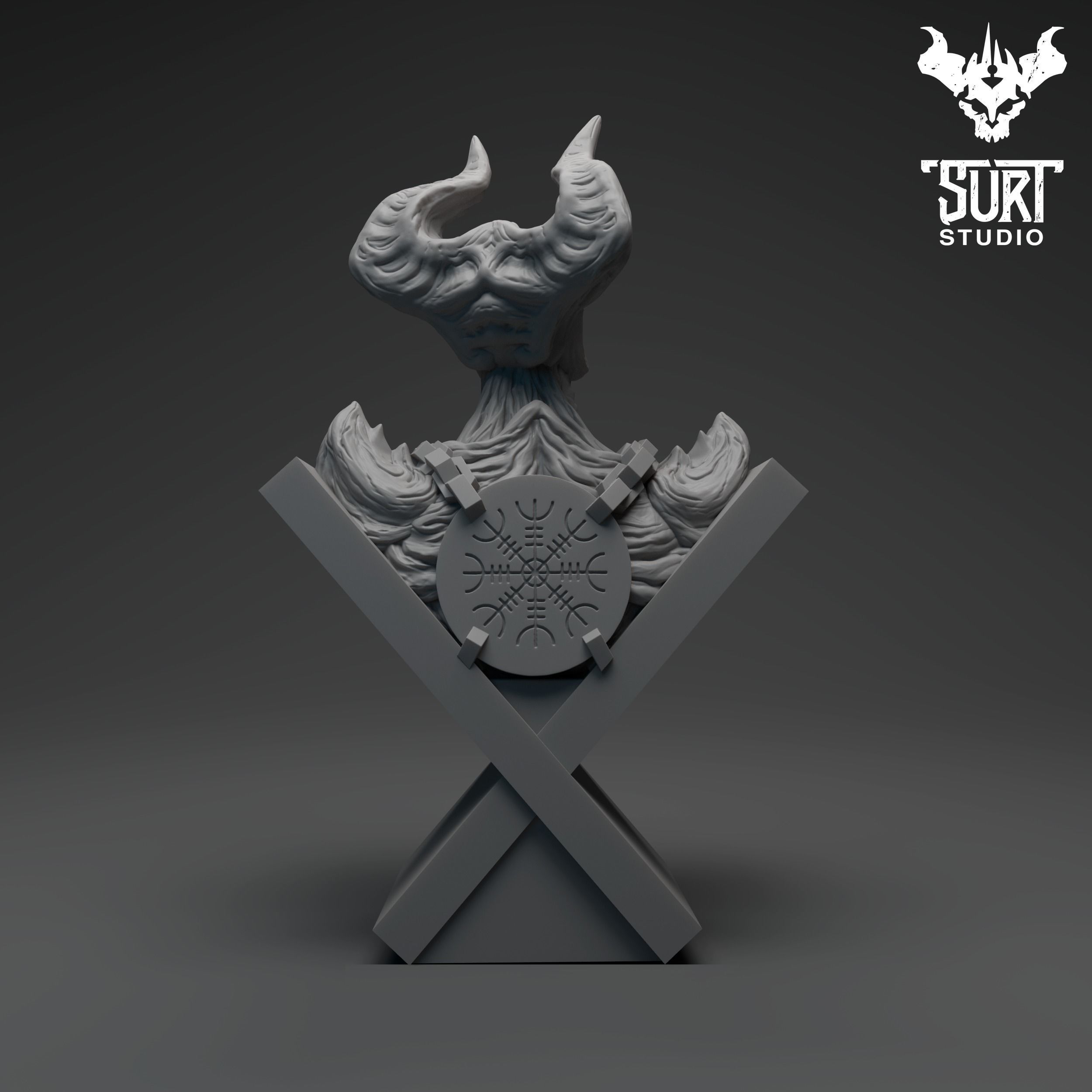 Surtr bust 3D model 3D printable | CGTrader