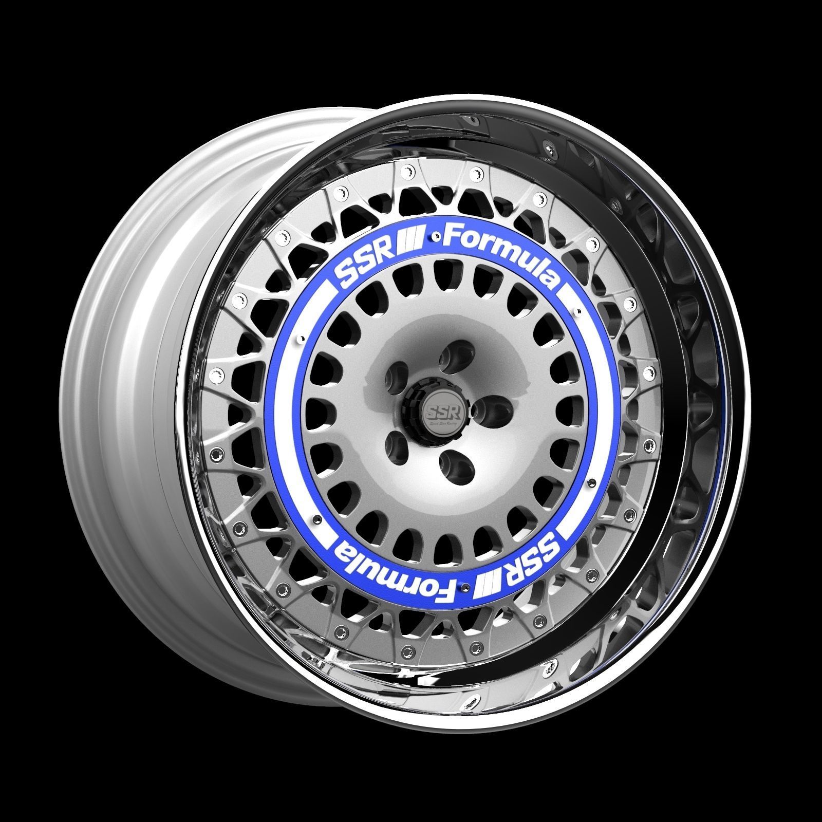SSR formula aero mesh wheel 3D model | CGTrader