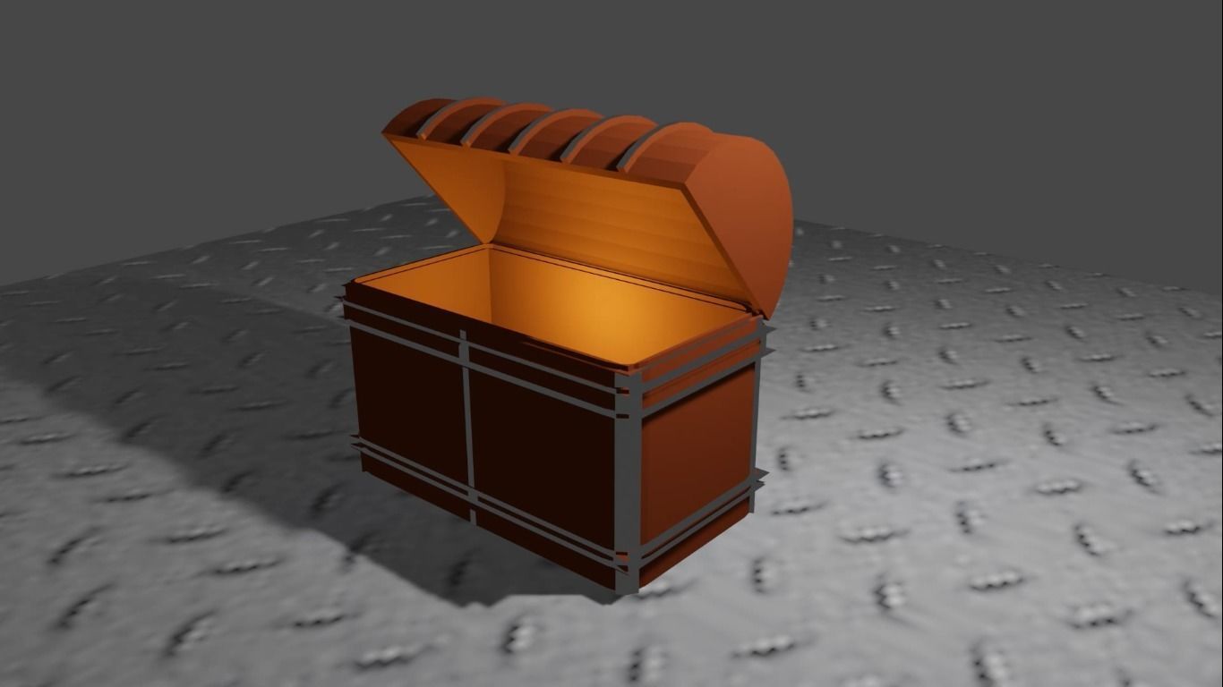 Treasure Crate free 3D model animated | CGTrader