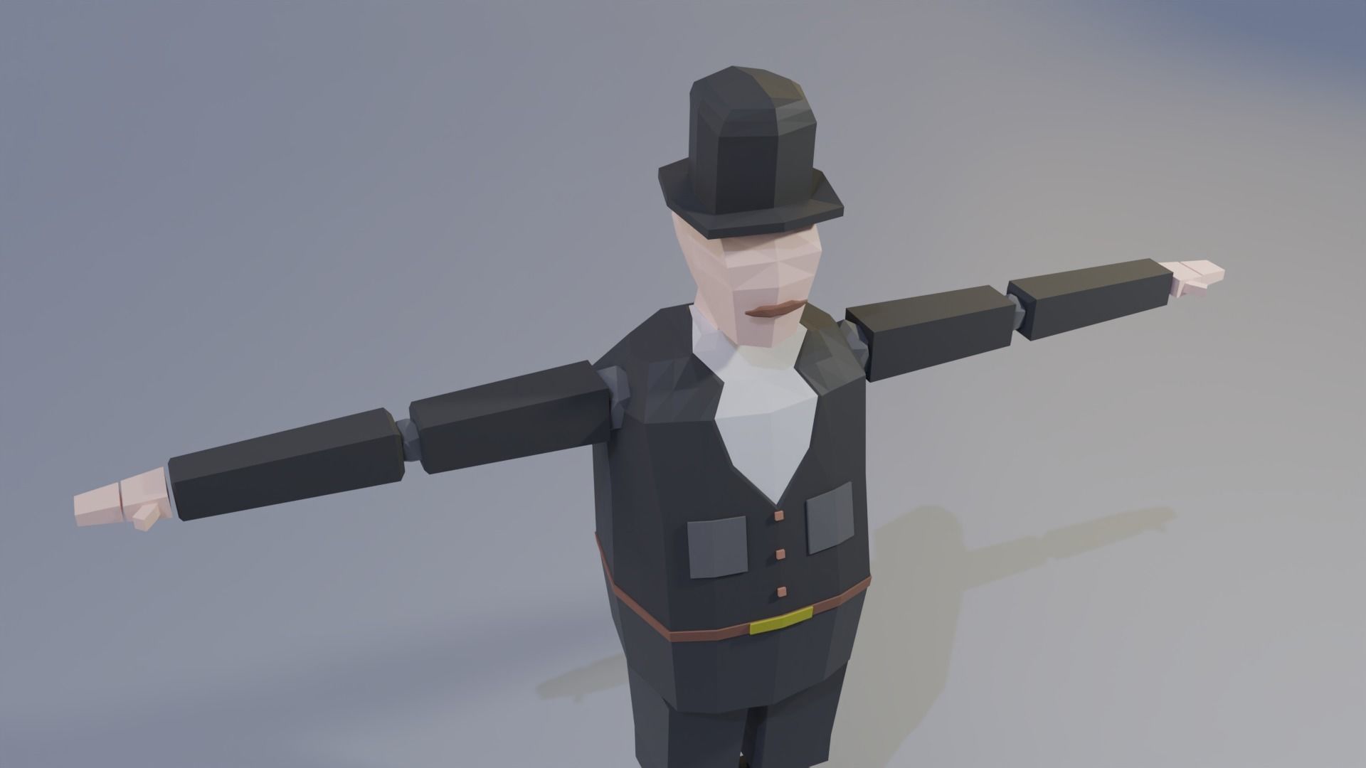 Low poly Agent free VR / AR / low-poly 3D model rigged | CGTrader