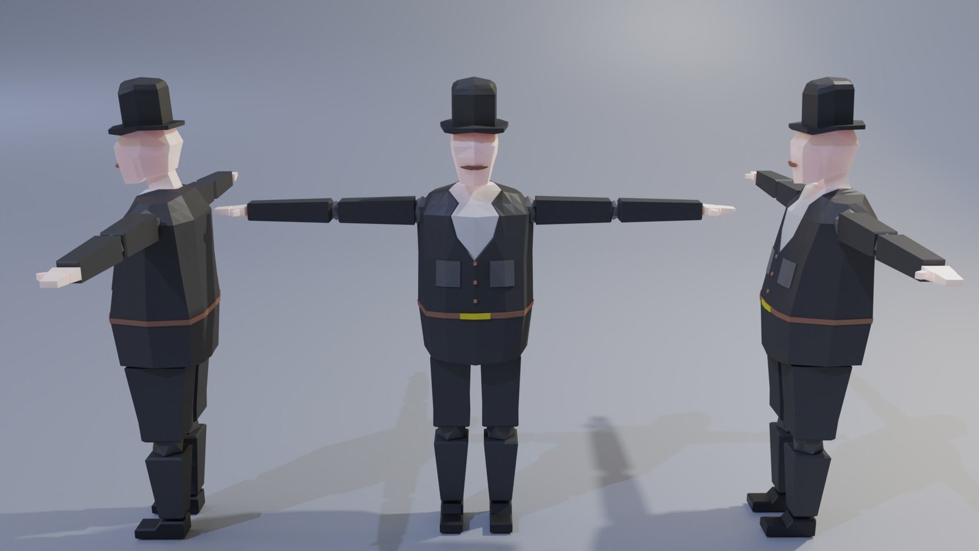 Low poly Agent free VR / AR / low-poly 3D model rigged | CGTrader