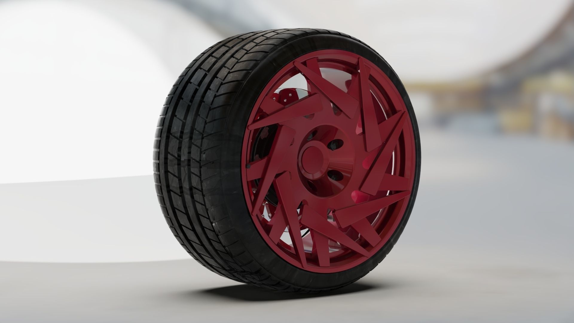 Akida rims wheel design tuning 3D model | CGTrader