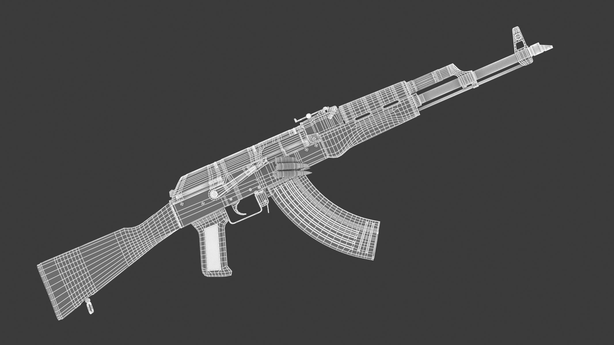 AKM Assault Rifle 3D model | CGTrader