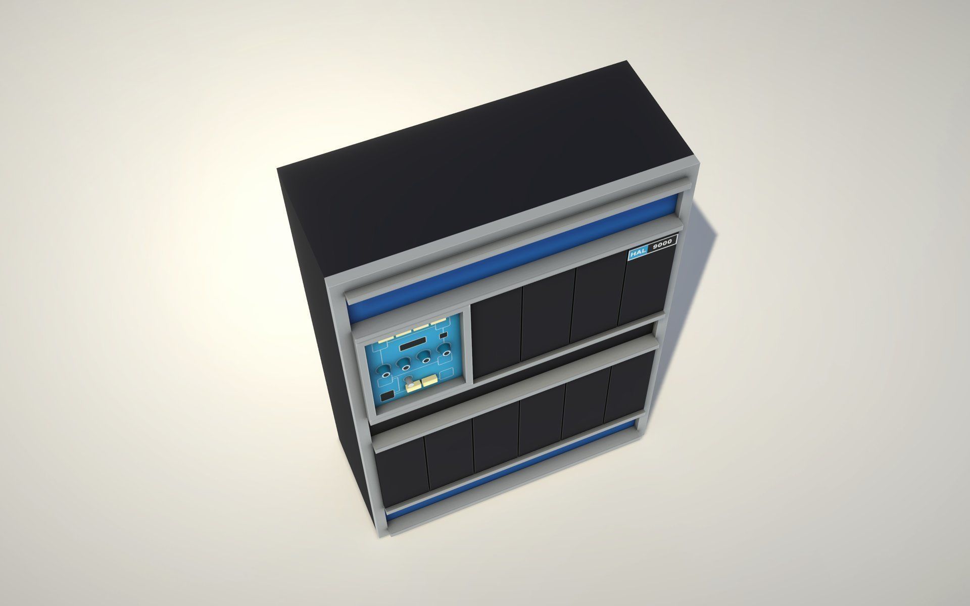 3D model Vintage Mainframe Computer VR / AR / low-poly | CGTrader