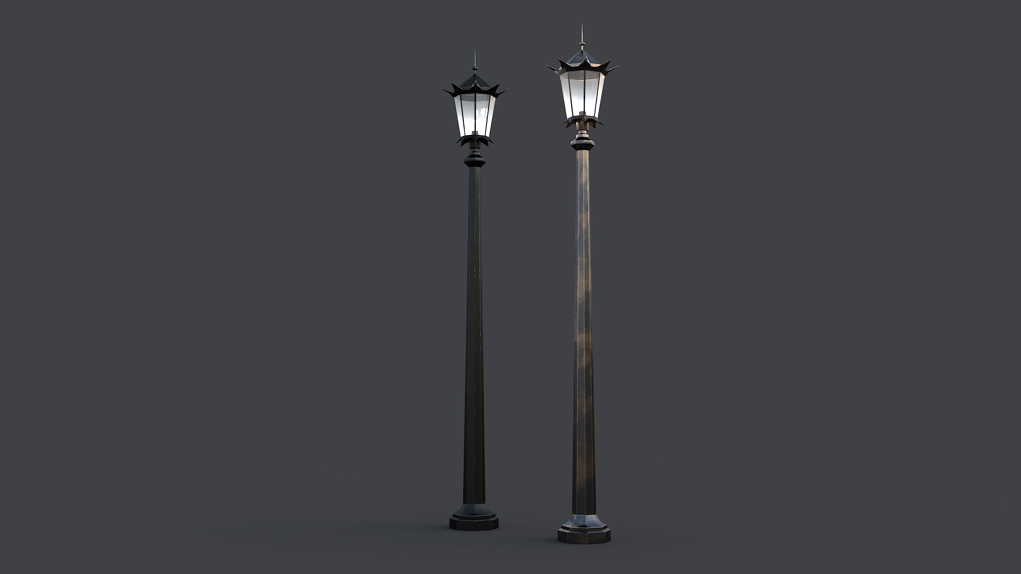 Venetian-style lamp post 3D model | CGTrader