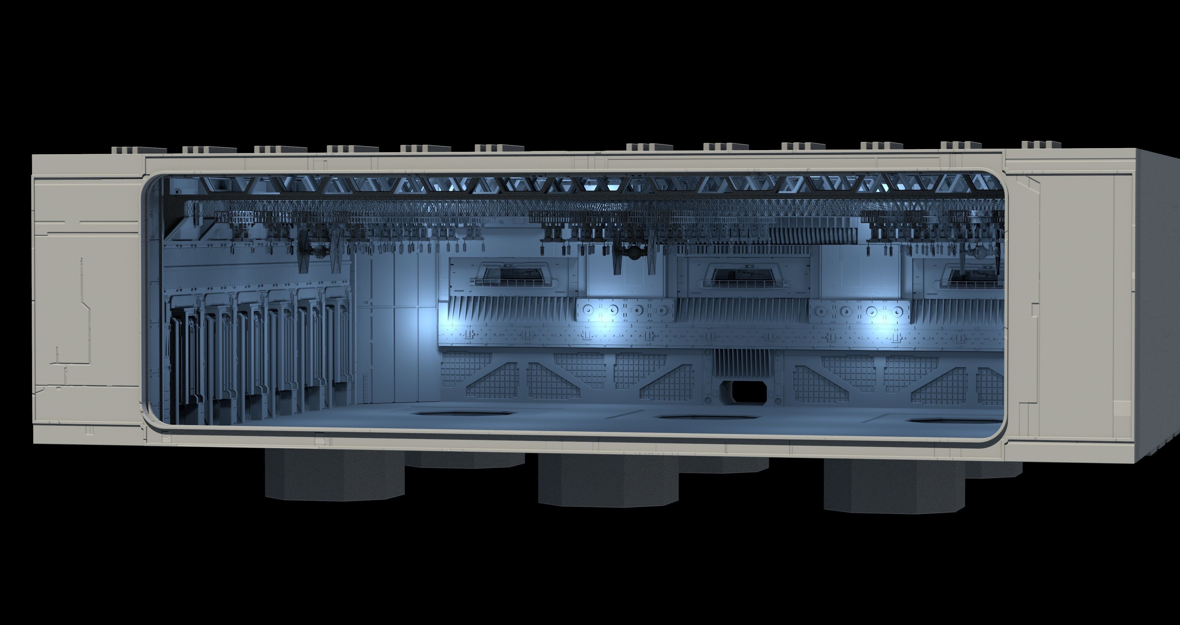 Star Wars Destroyer Hangar free 3D model | CGTrader