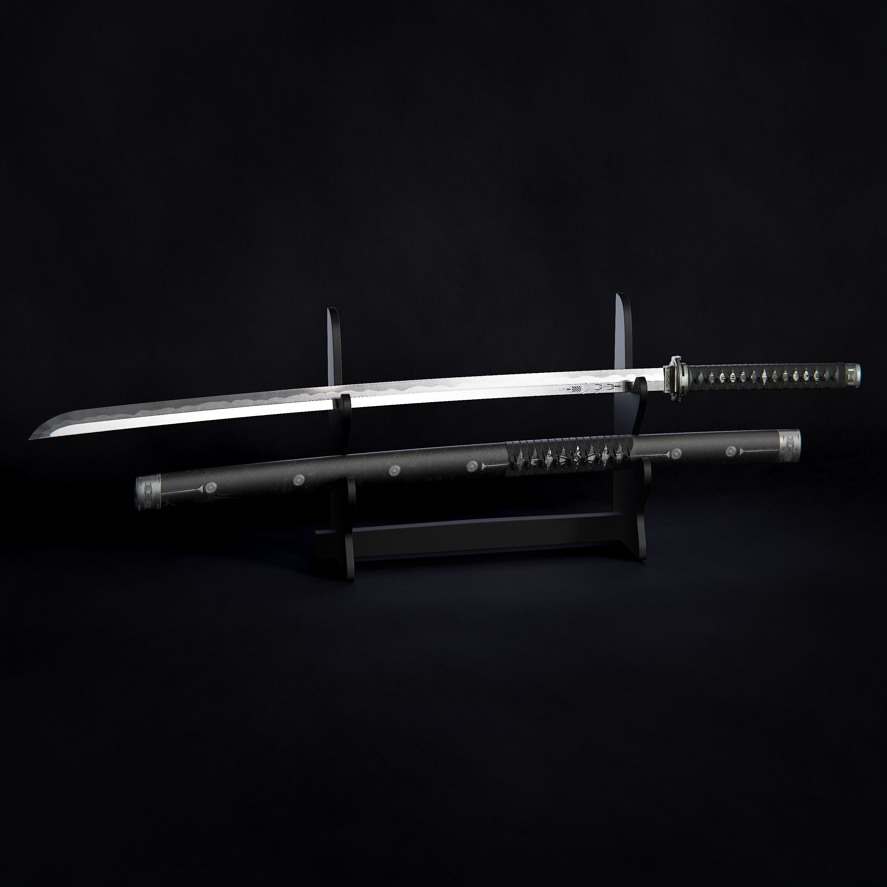 3D model Katana Sword Sci Fi Design VR / AR / low-poly | CGTrader