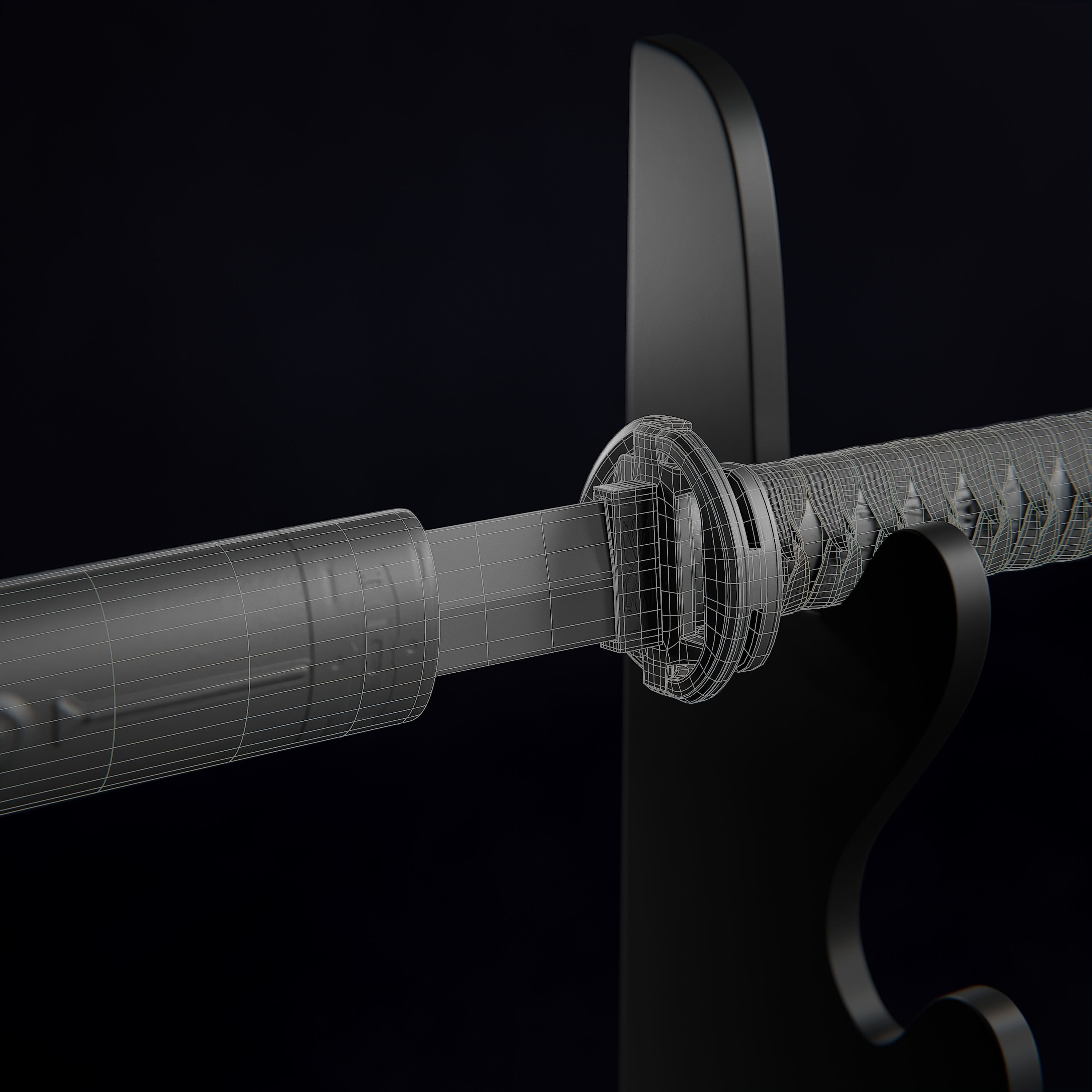 3D model Katana Sword Sci Fi Design VR / AR / low-poly | CGTrader