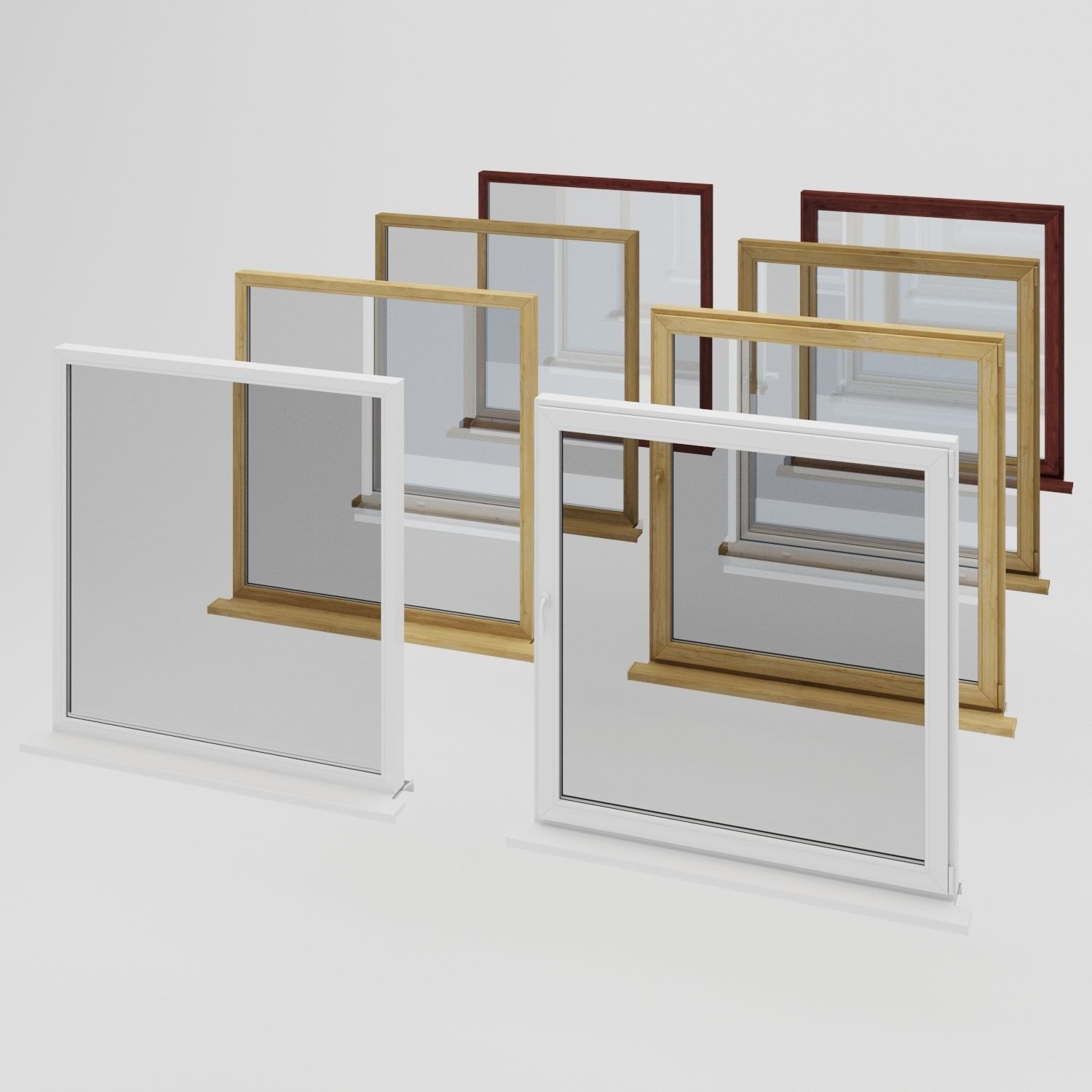 3D model House windows 001 VR / AR / low-poly | CGTrader