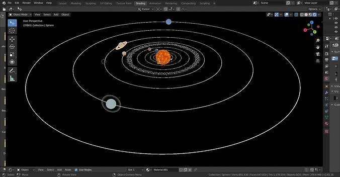Animated model of the solar system 3D model animated | CGTrader