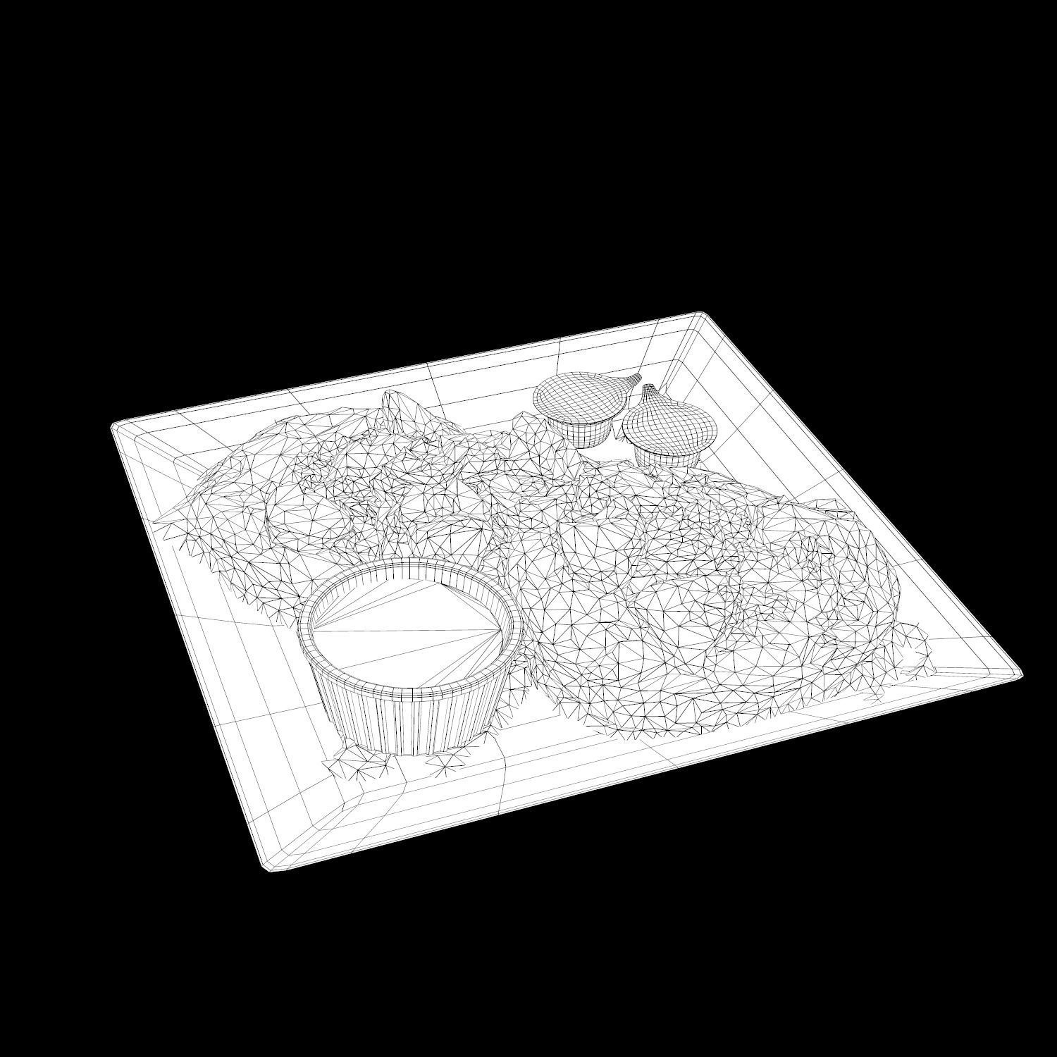 3D model Strawberry shortcake Pancakes VR / AR / low-poly | CGTrader