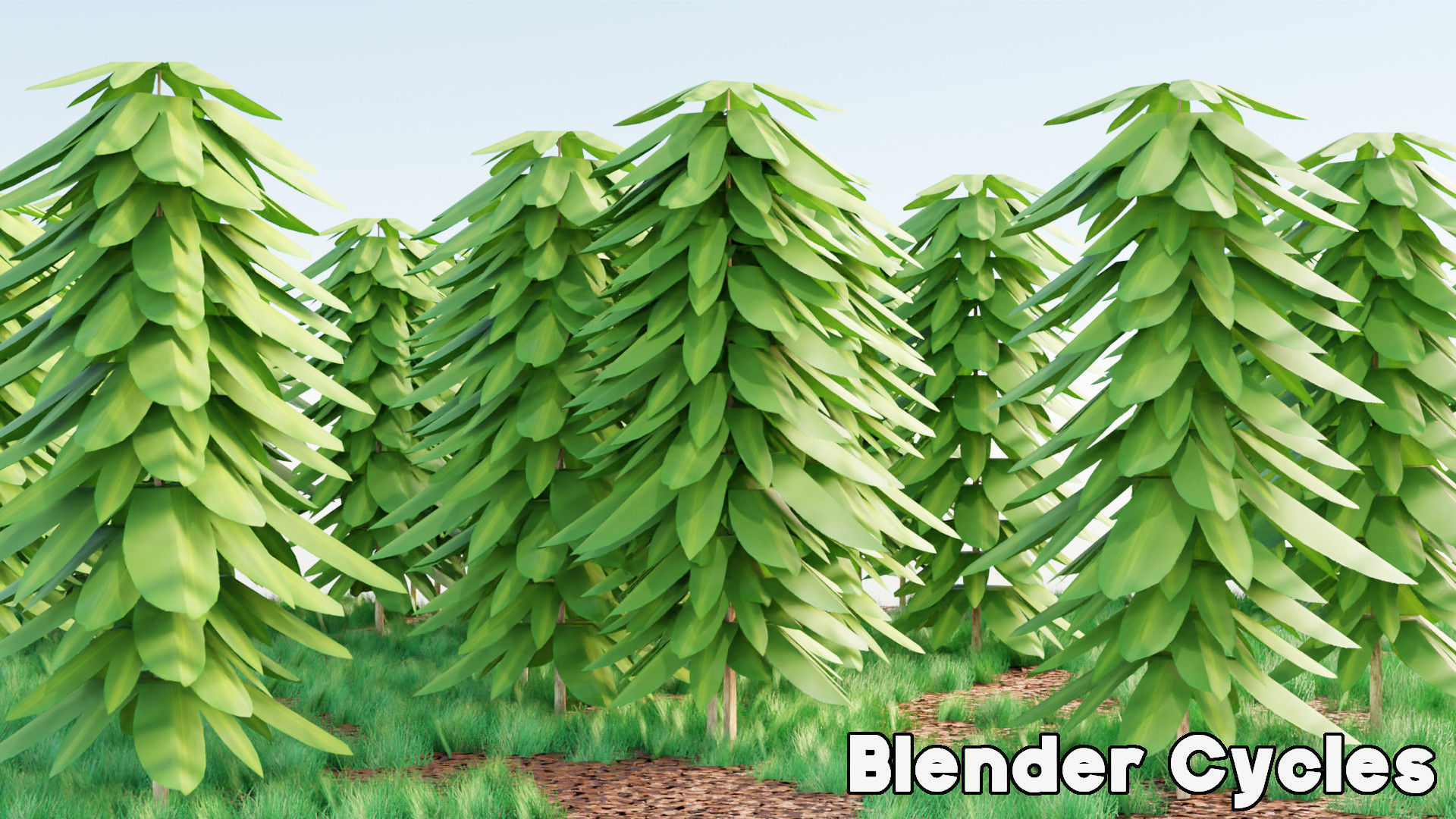 3D model Corn Palm Palmillo Dracena Fragrans PBR Lowpoly VR / AR / low ...