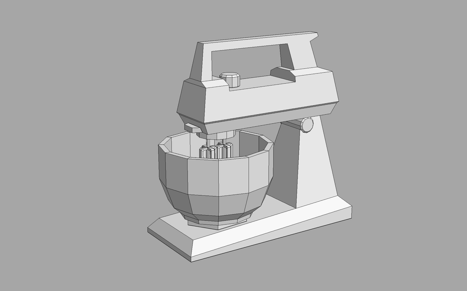 3D model Vintage Food Mixer VR / AR / low-poly | CGTrader