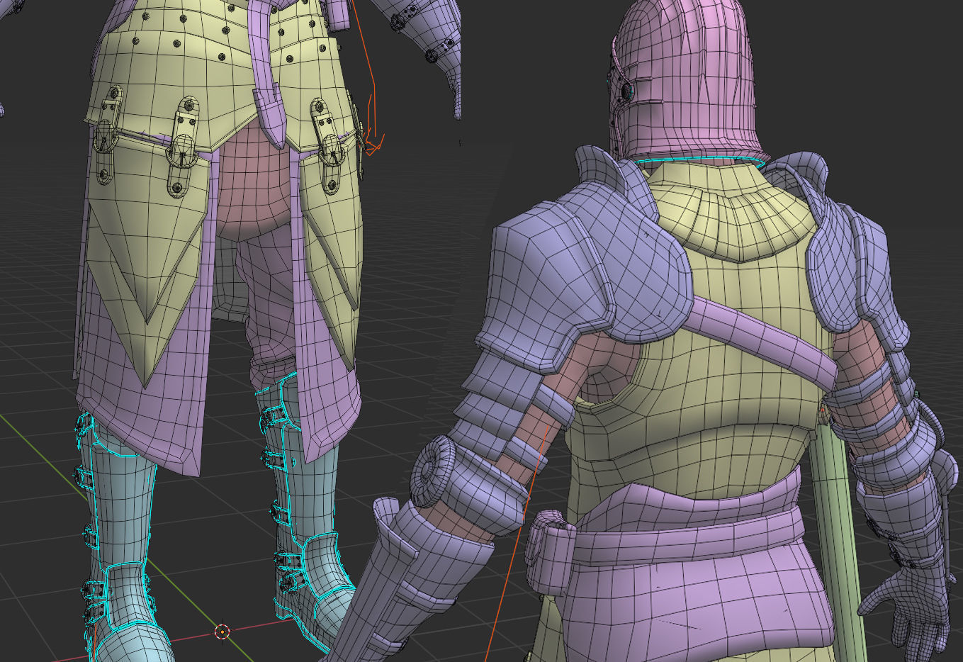 3D model Knight Low-poly 3D model VR / AR / low-poly | CGTrader