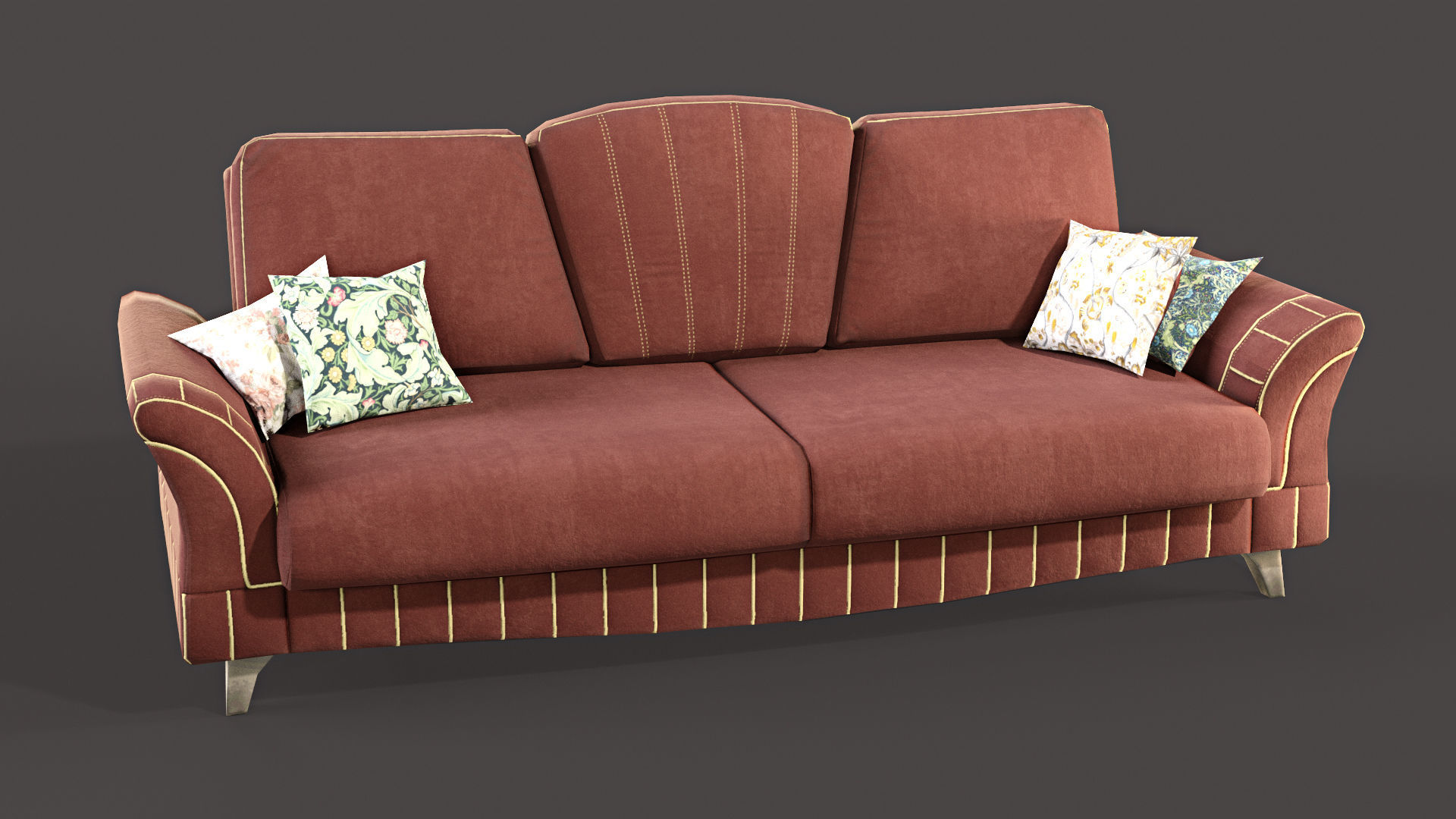 3D model Low-Poly Sofas VR / AR / low-poly | CGTrader