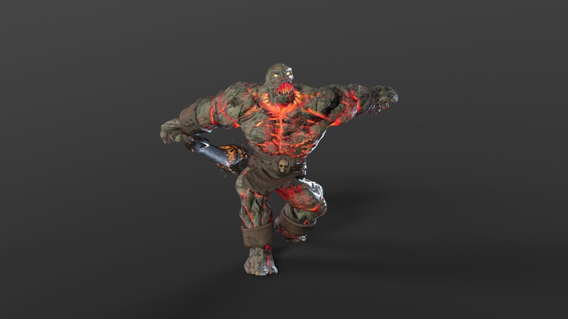 3D model Evil Giant VR / AR / low-poly rigged animated | CGTrader