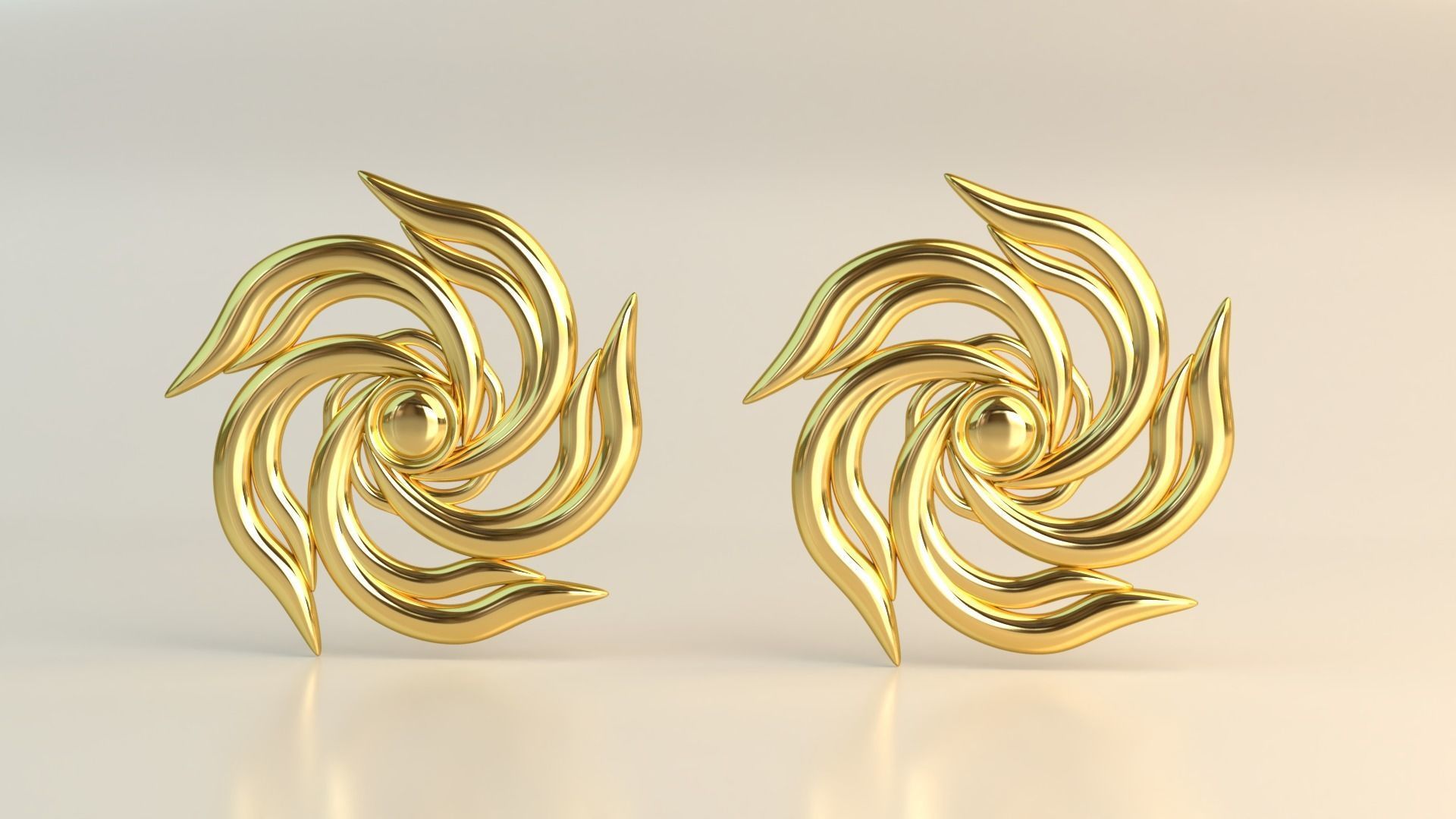 Ear Rings earrings 3D model | CGTrader