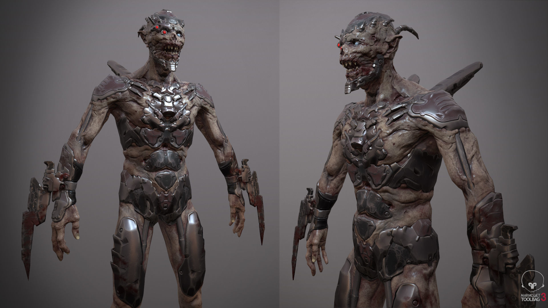 3D model Ghoul soldier VR / AR / low-poly rigged animated | CGTrader