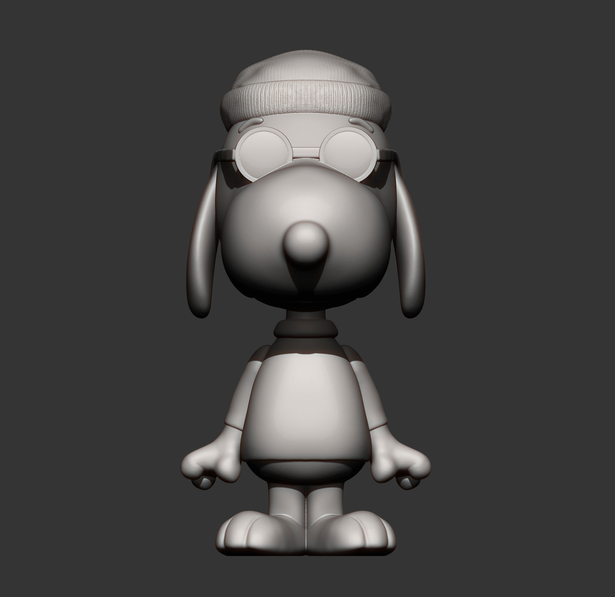 Snoopy 3D model 3D printable | CGTrader