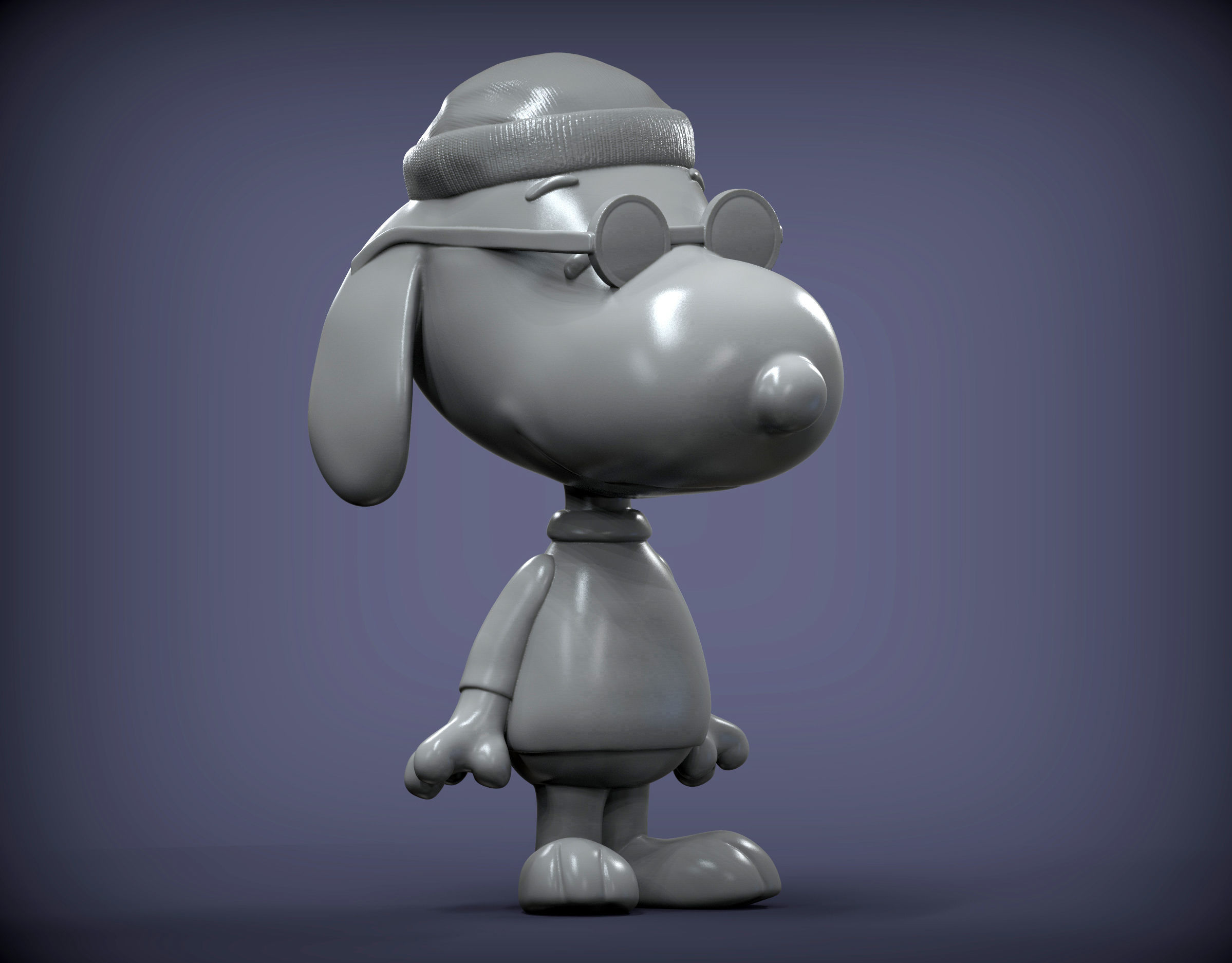 Snoopy 3D model 3D printable | CGTrader