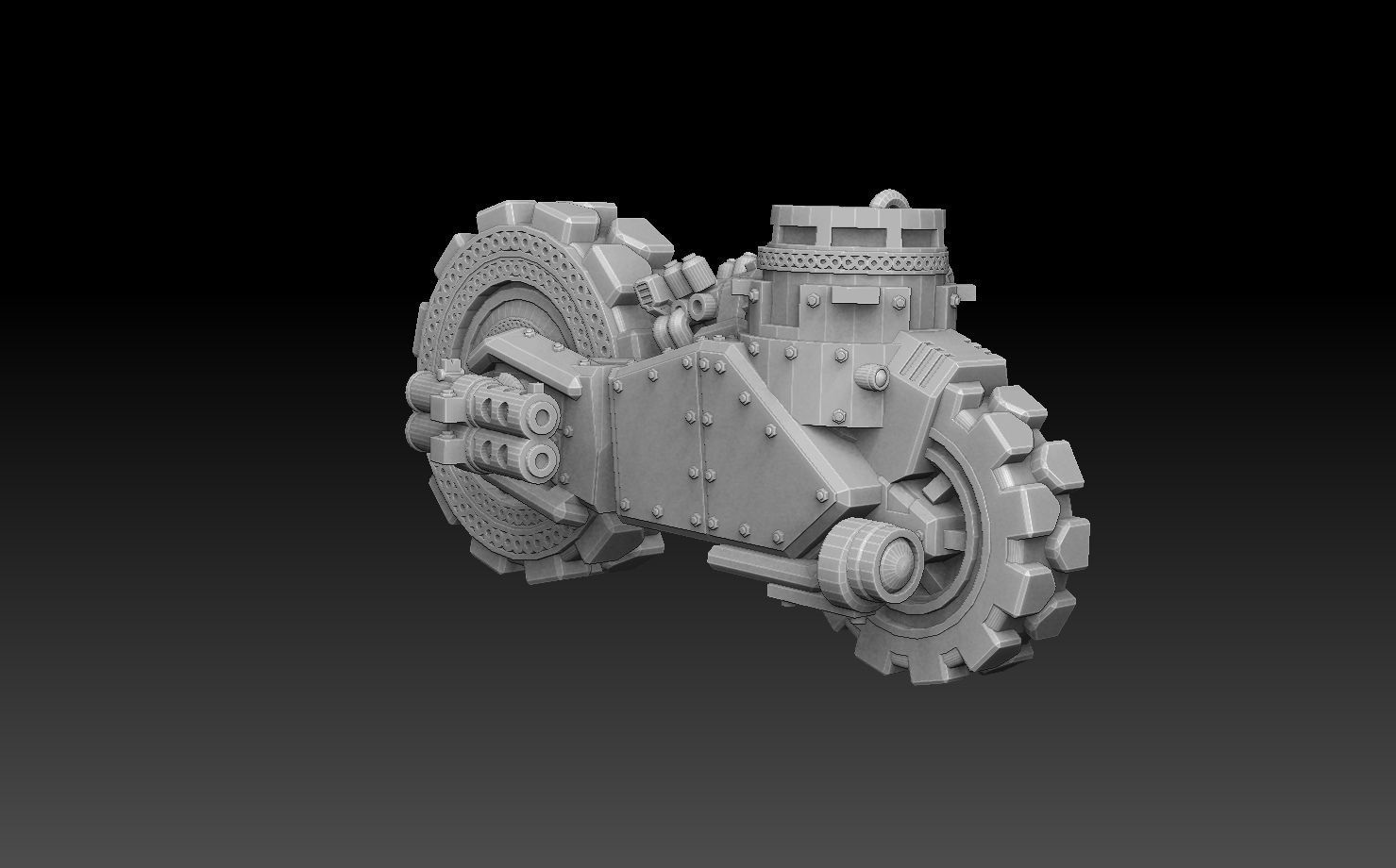 Panzer Bike Dwarf Version 3D model 3D printable | CGTrader
