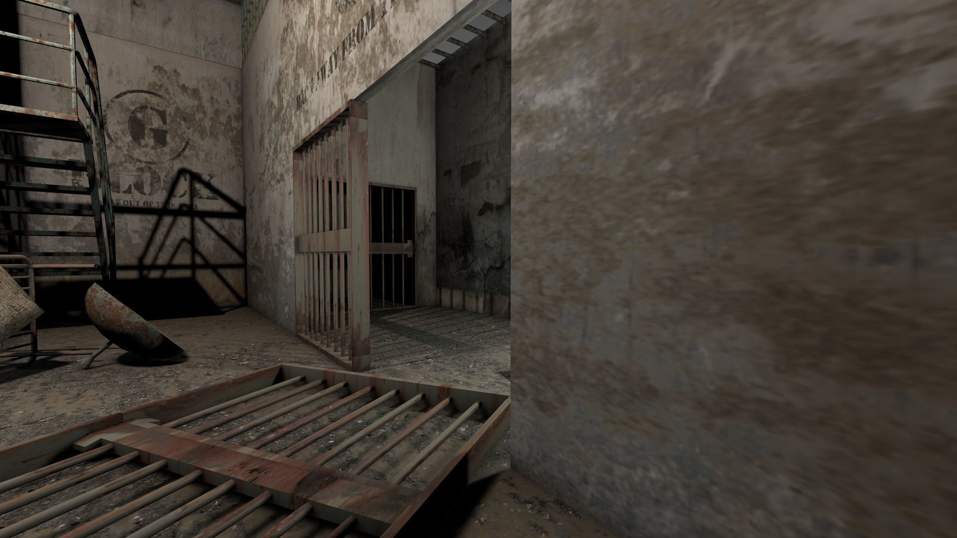 Abandoned Prison Block 3D model | CGTrader