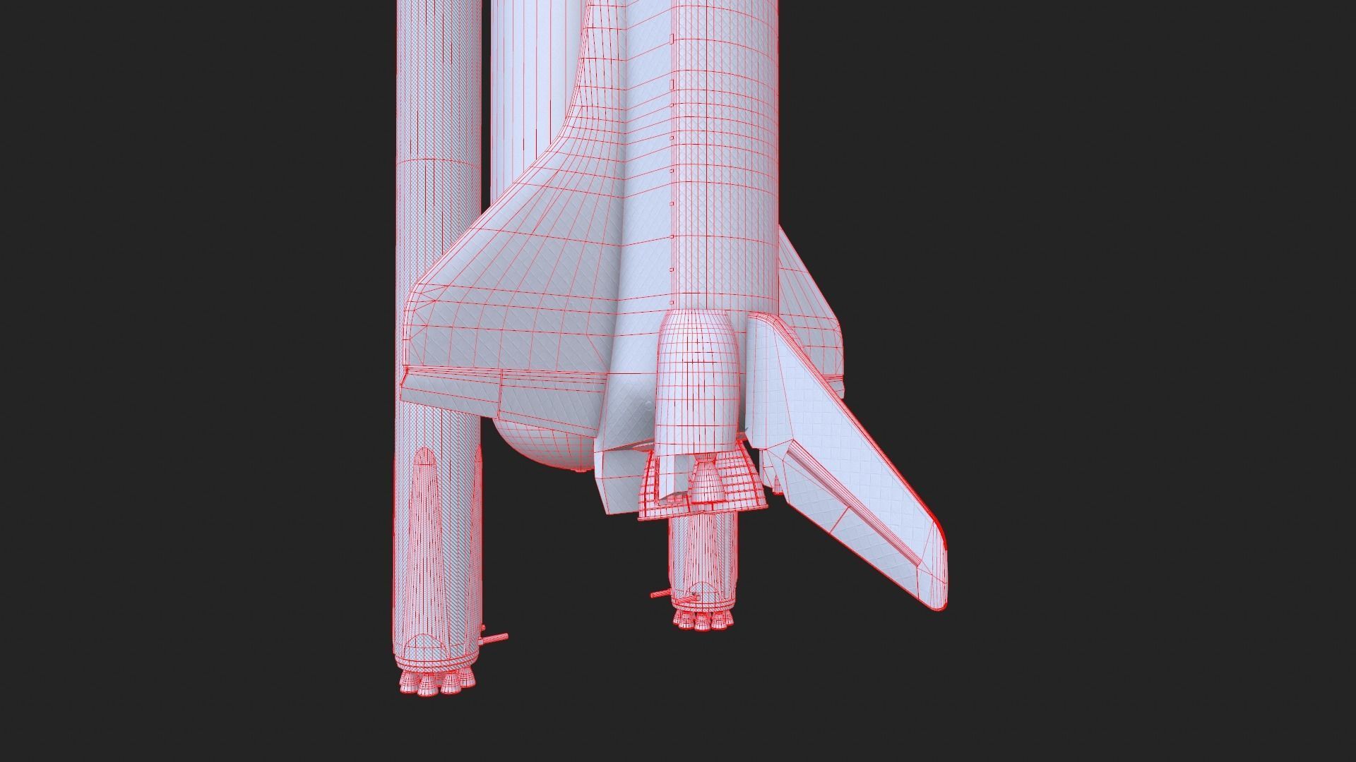 3D model NASA Endeavour Space Shuttle with Space Tank and Falcon Rocket ...