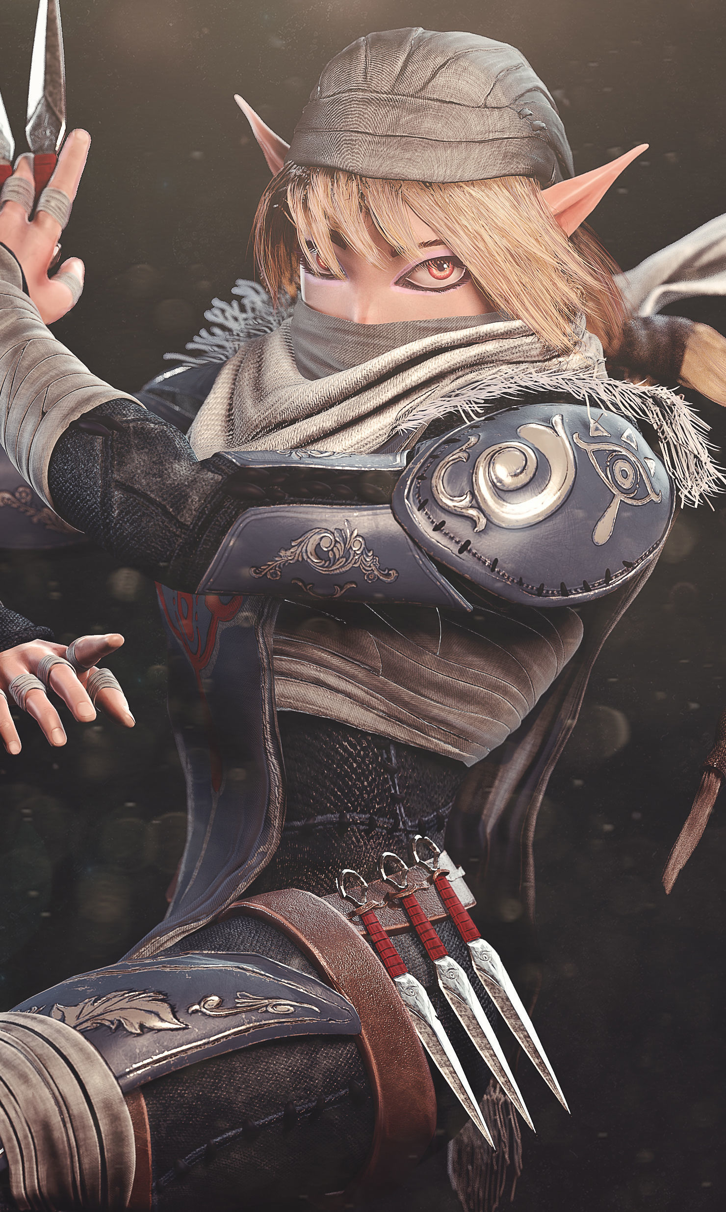 Sheik woman in armor 3D model | CGTrader