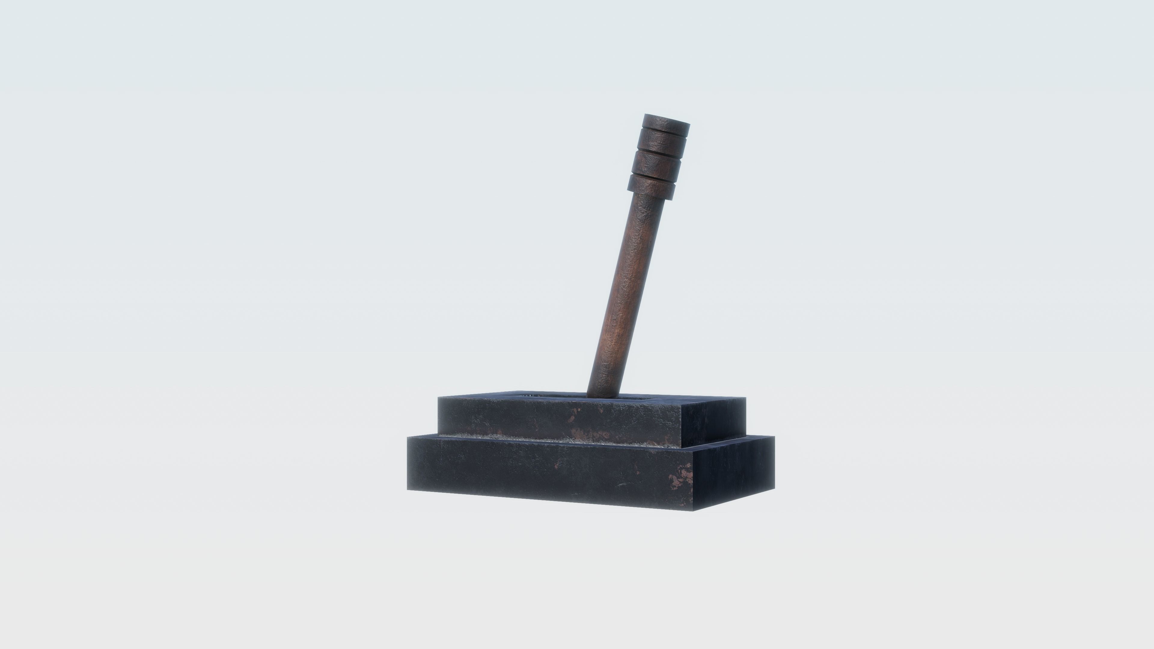 3D model Medieval Levers and Gears VR / AR / low-poly rigged animated ...