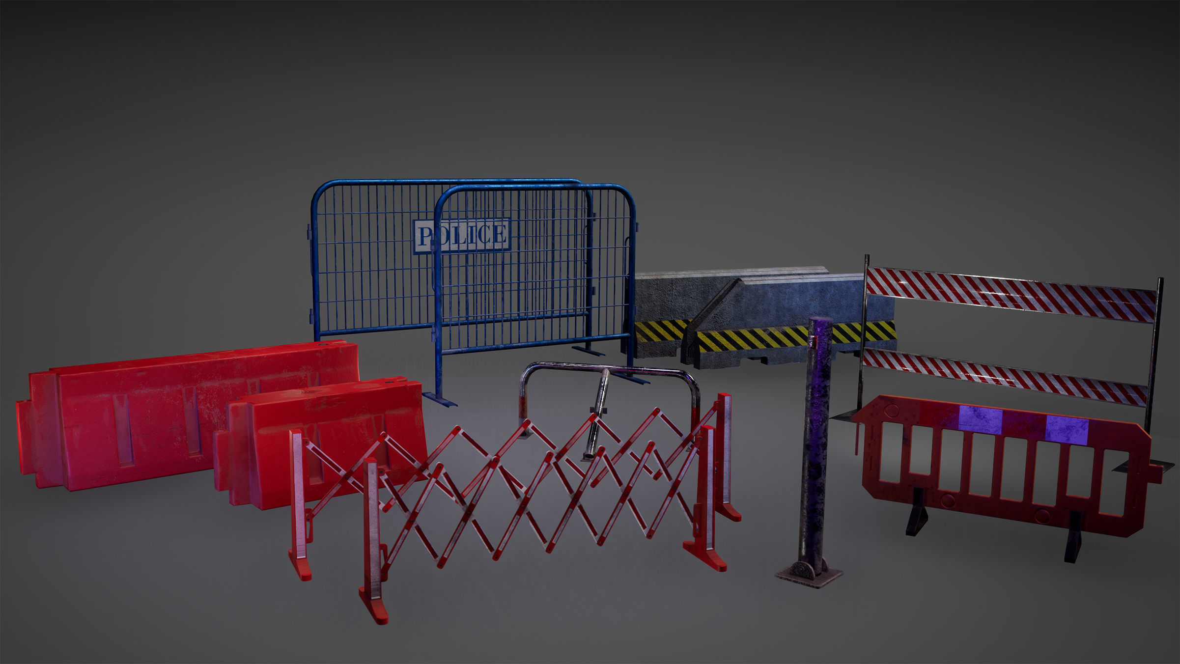 3D model Barriers Game Ready plastic box VR / AR / low-poly | CGTrader