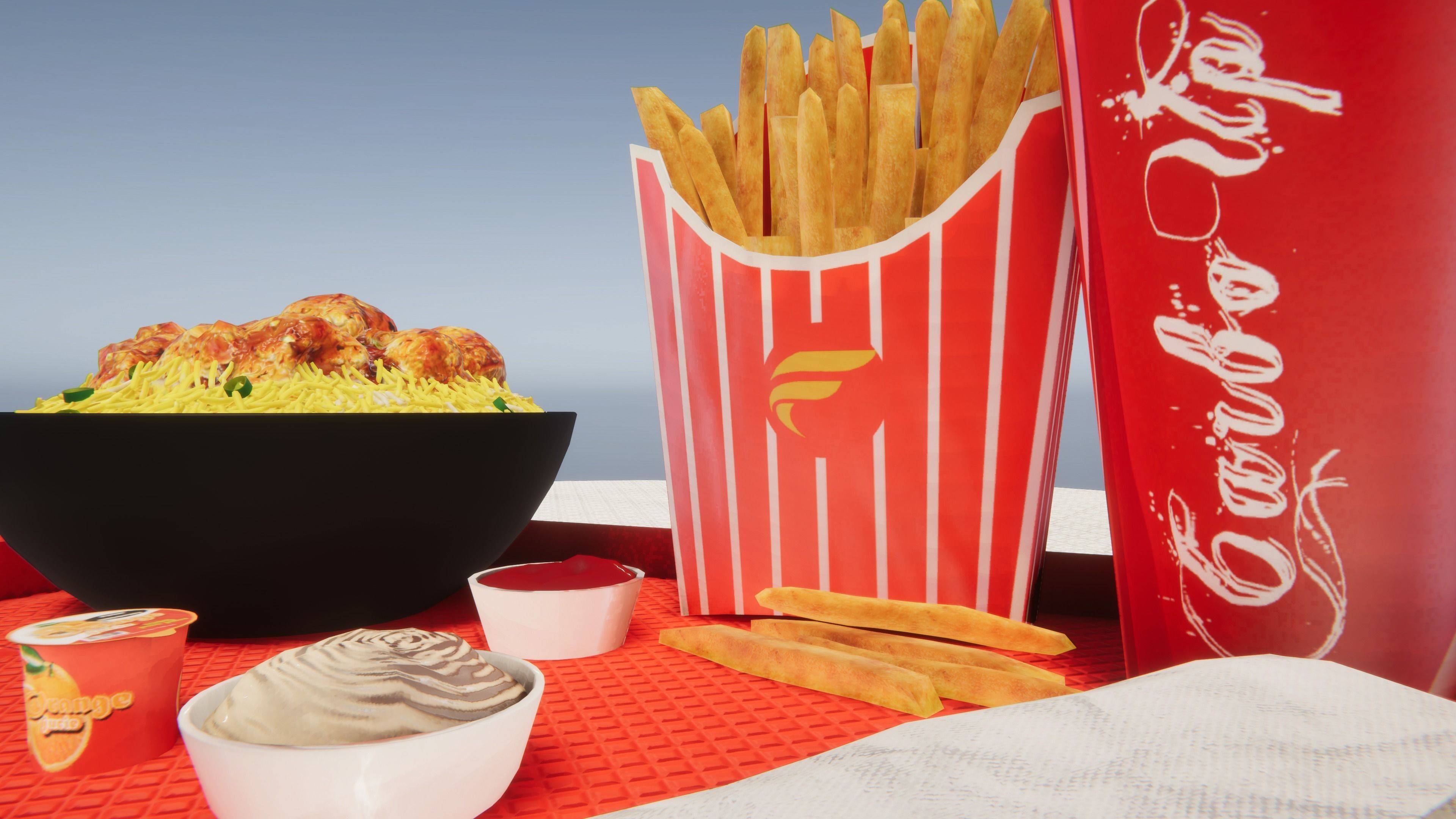 3D model Fast Food Bundle VR / AR / low-poly | CGTrader