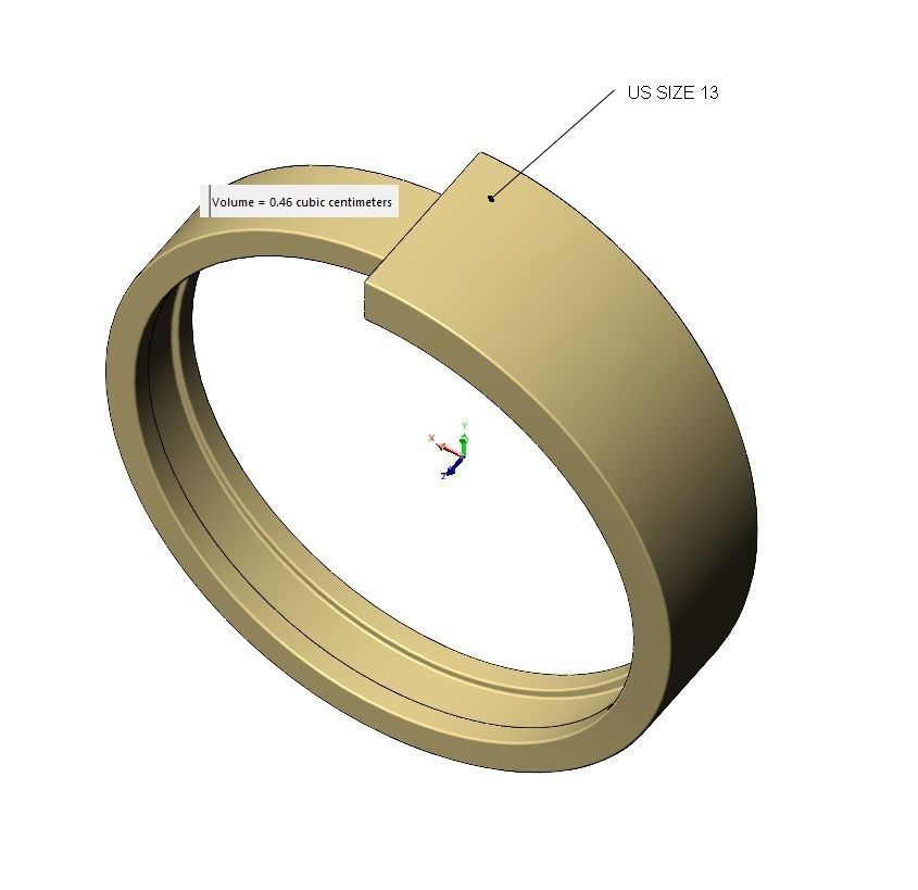 Tapered overlapping band 3D model 3D printable | CGTrader