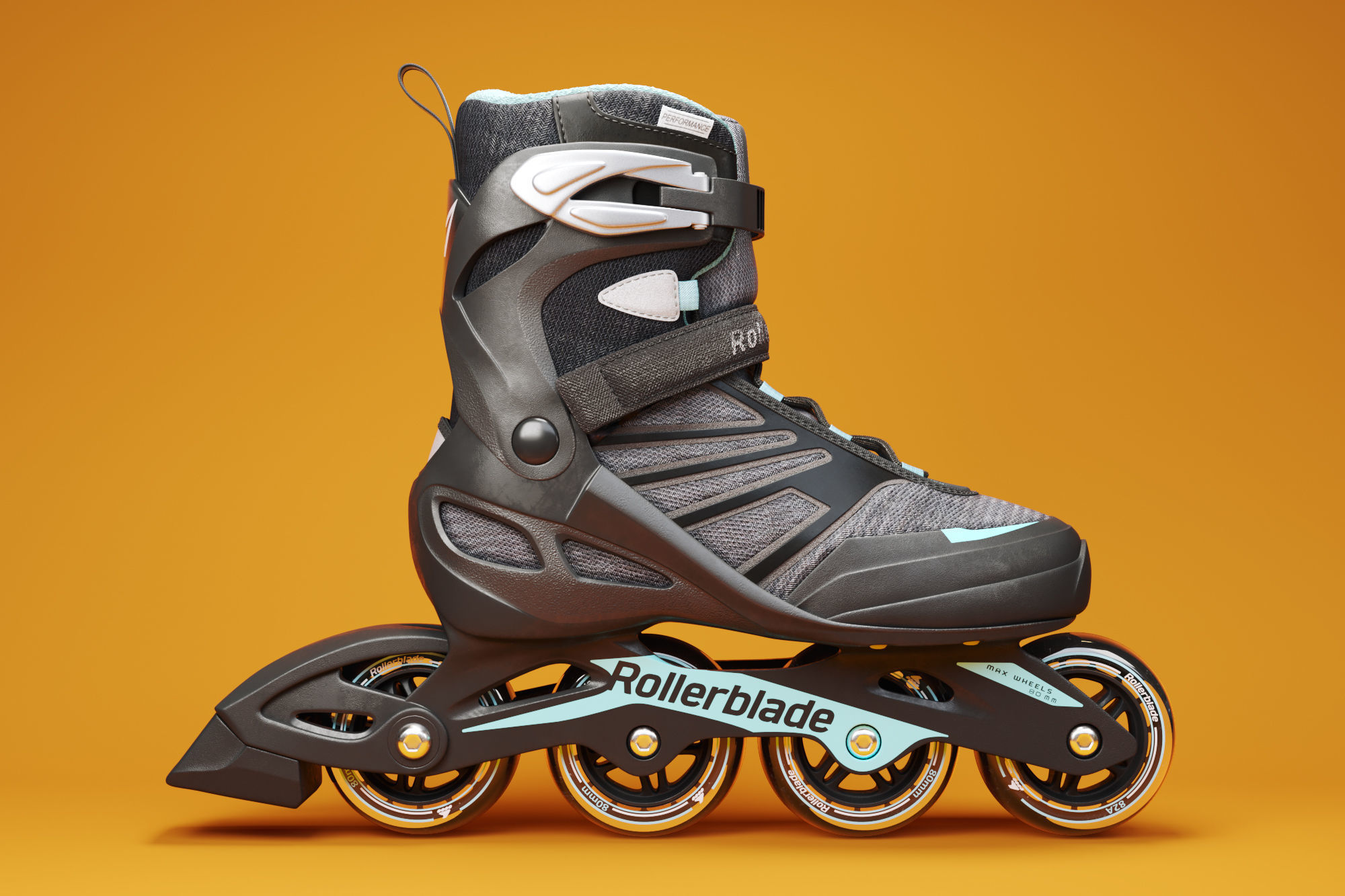 Rolki Rollerblade Zetrablade 3D model | CGTrader