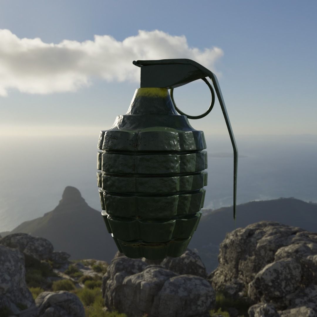 3D model F-1 Grenade Low-poly 3D model VR / AR / low-poly | CGTrader