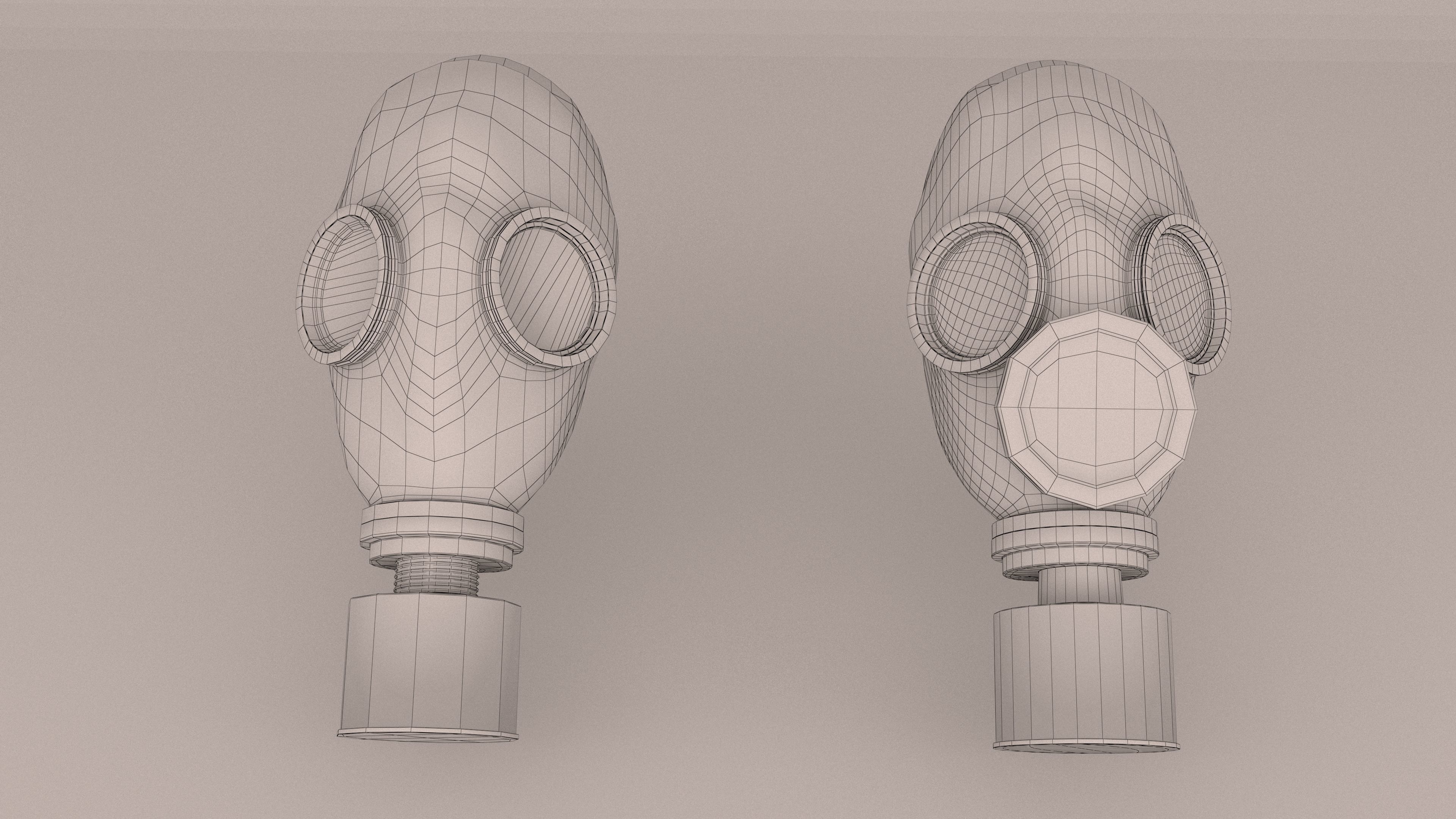 3D model Gas masks collection VR / AR / low-poly | CGTrader