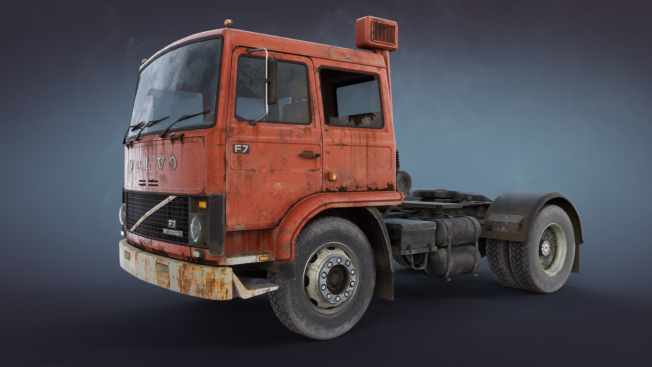 3D model Volvo F717 Rusty VR / AR / low-poly | CGTrader