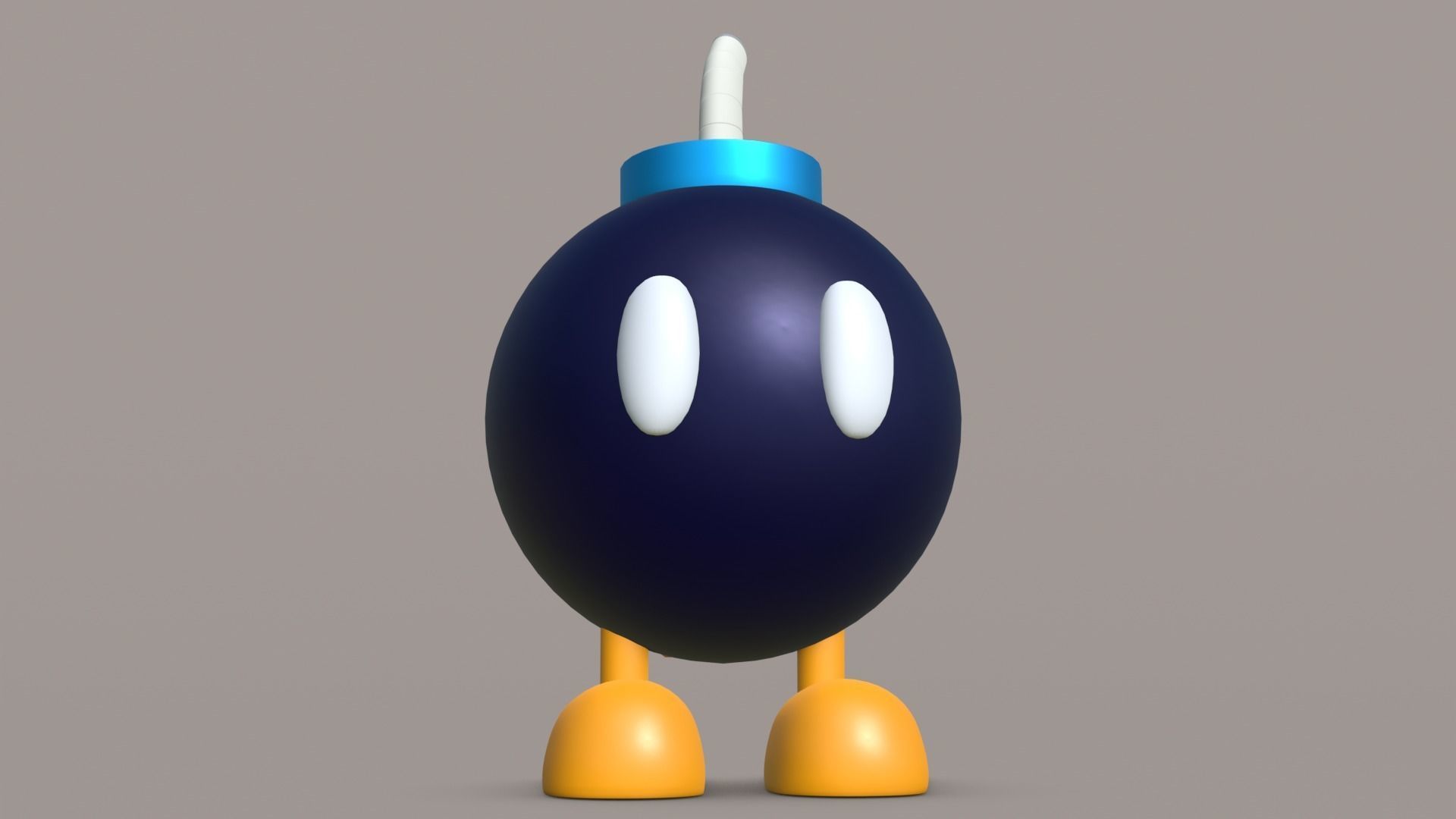 3D model Bob-Omb bomb VR / AR / low-poly | CGTrader