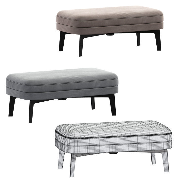 Feel Good Pouf Flexform Ottoman 3D model | CGTrader