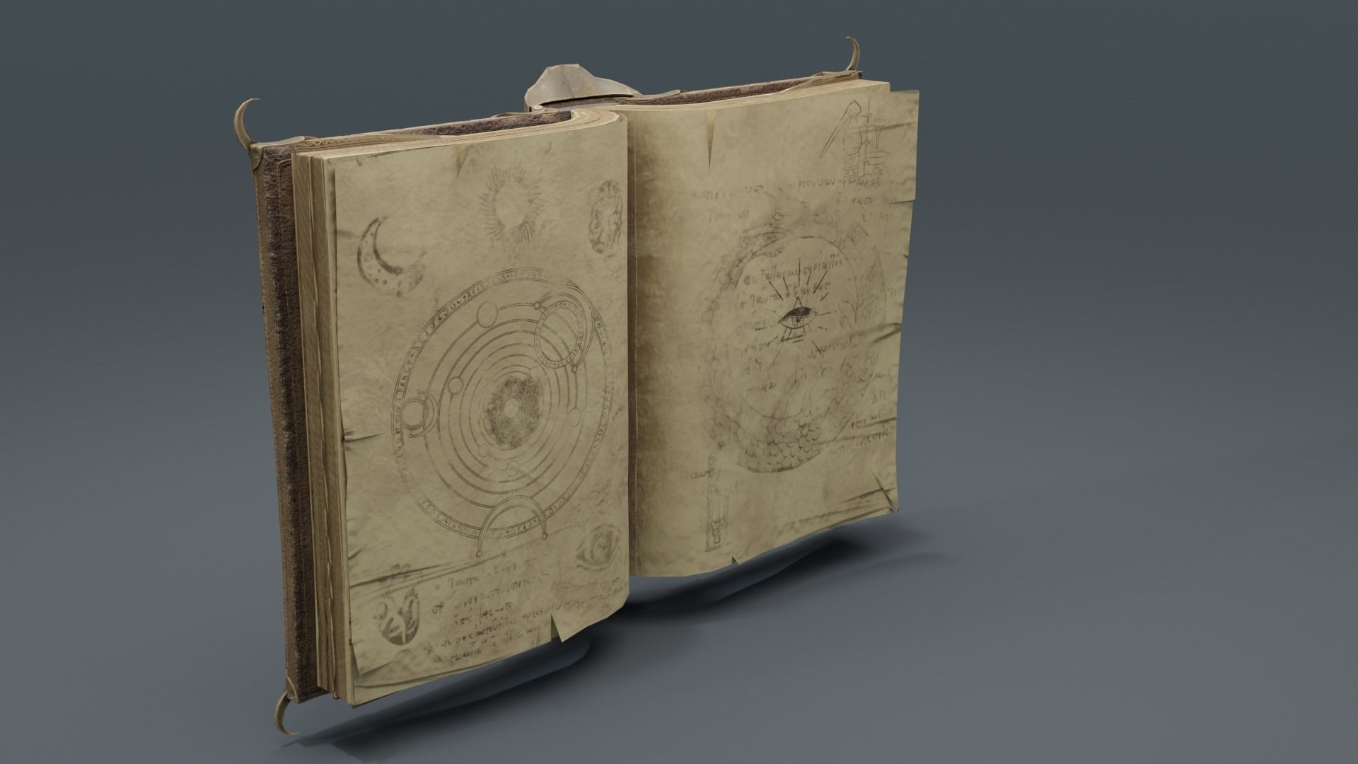 3D model Book of Alchemy VR / AR / low-poly | CGTrader