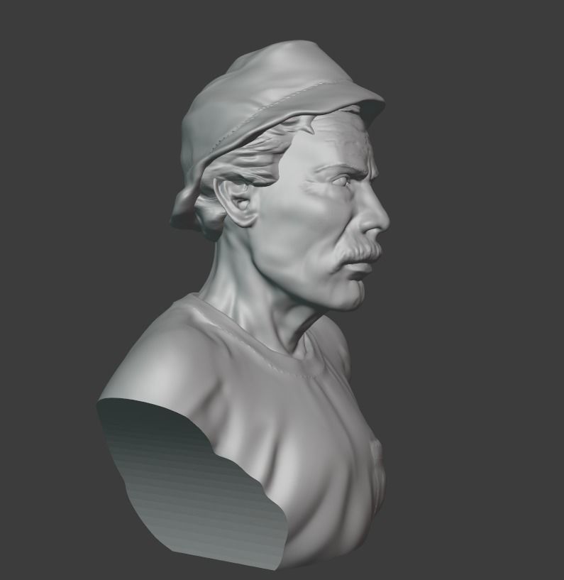 Don Ramon - Seu Madruga Bust 3D model 3D printable | CGTrader