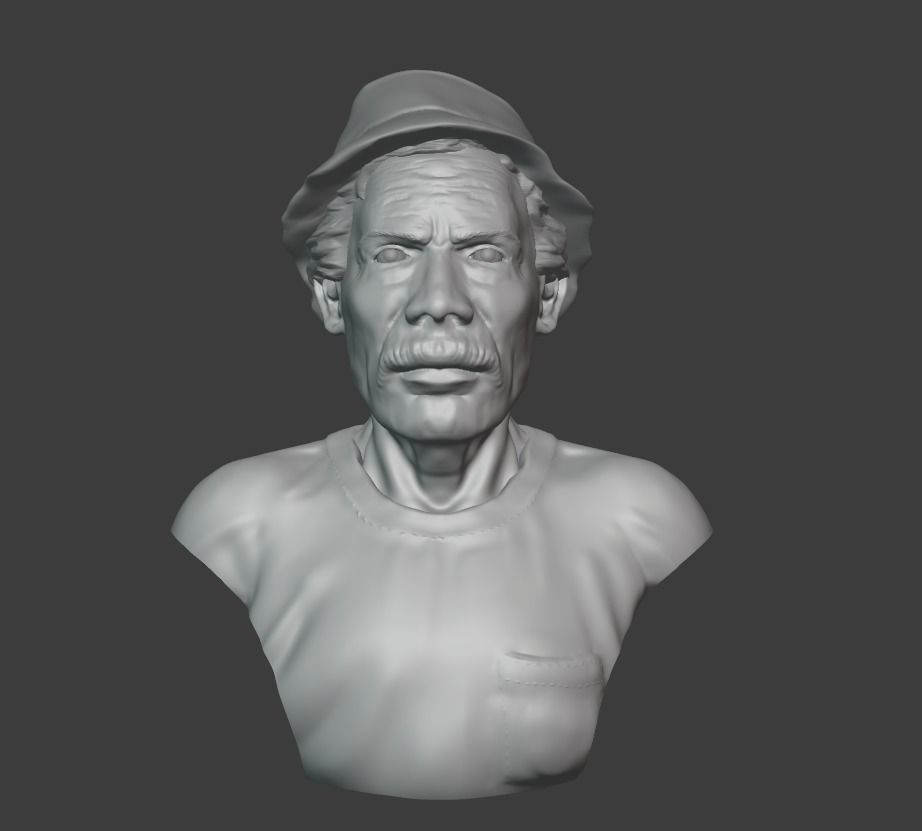 Don Ramon - Seu Madruga Bust 3D model 3D printable | CGTrader