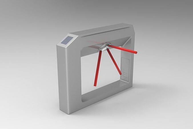 Tripod Turnstile Toll Gate 3D model | CGTrader